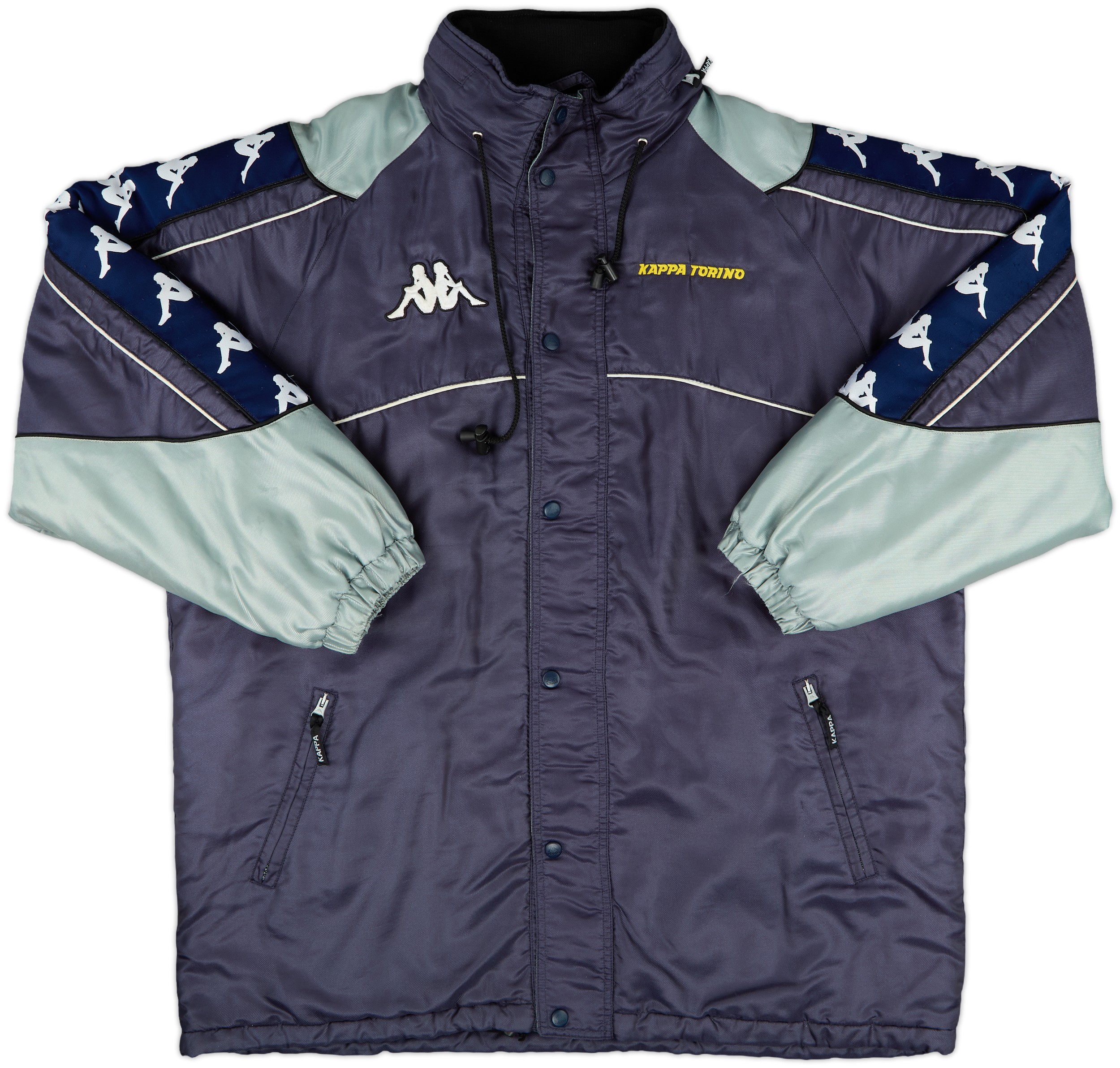 1998-00 Kappa Template Hooded Bench Coat - 5/10 - (XL)