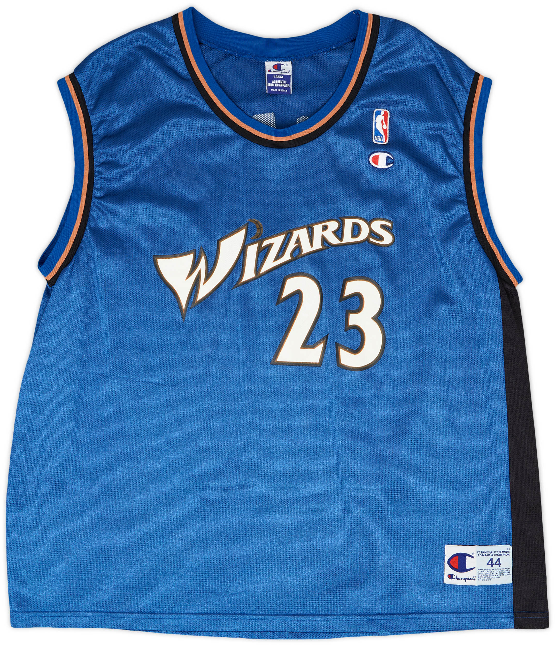 2001-02 Washington Wizards Jordan #23 Champion Away Jersey - 7/10 - (L)