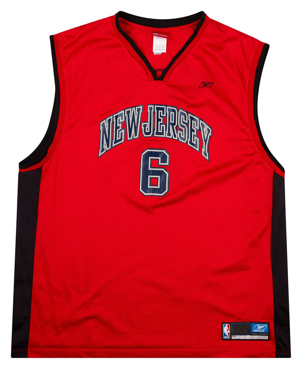 2002-04 New Jersey Nets Martin #6 Reebok Jersey (Alternate) XXL