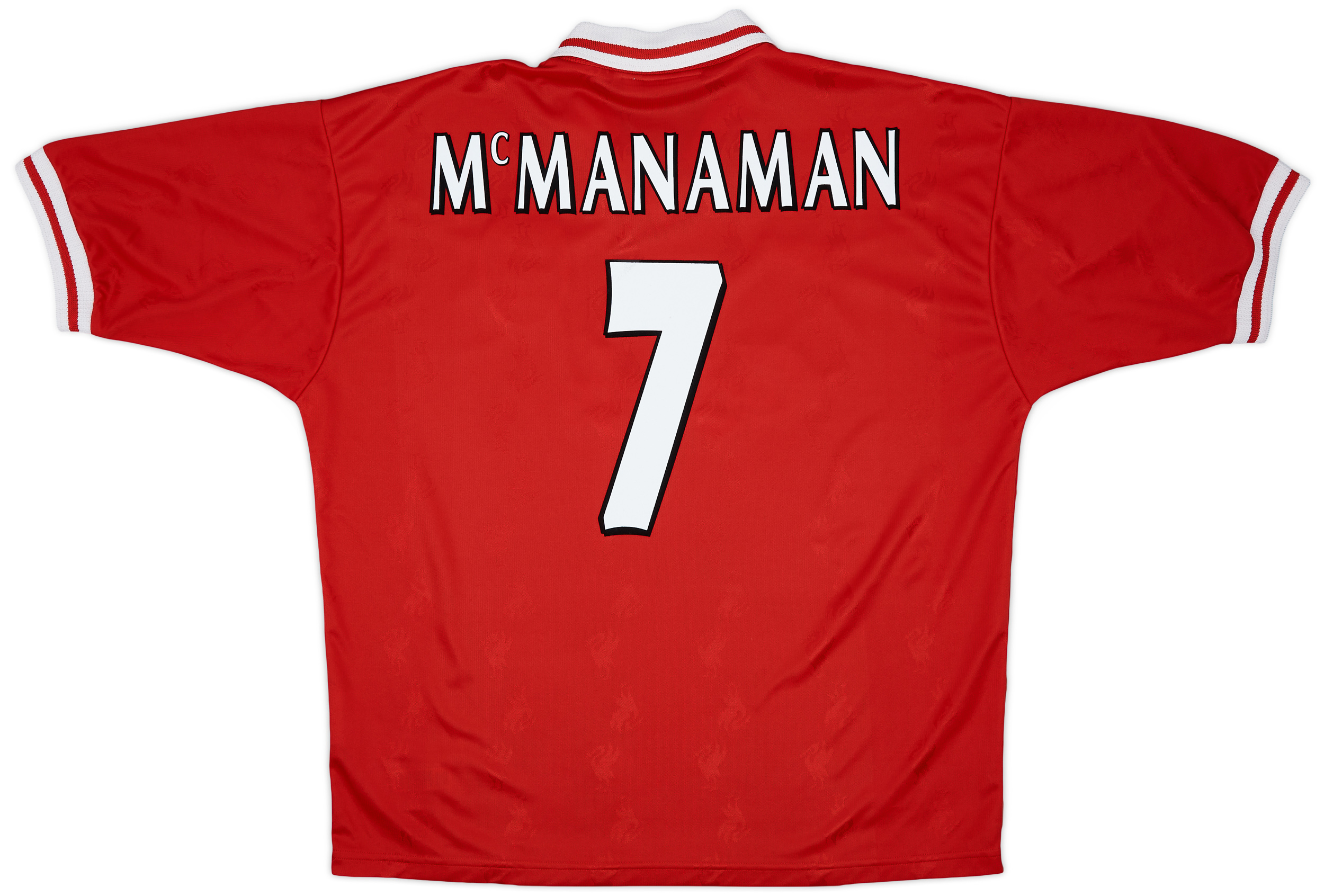 1996-98 Liverpool Home Shirt McManaman #7 - 8/10 - (XL)