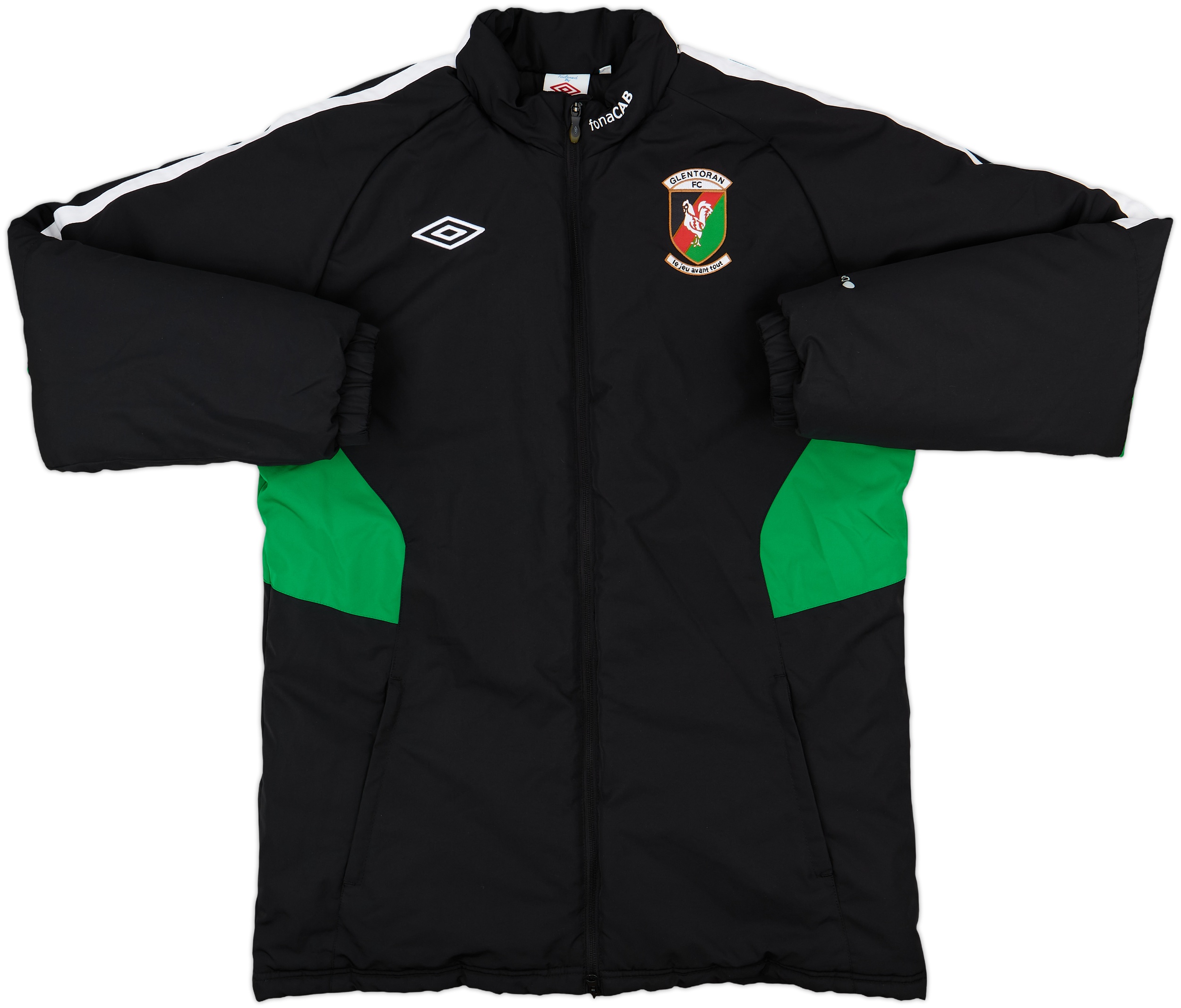 2010-11 Glentoran Umbro Padded Bench Coat - 8/10 - (L)