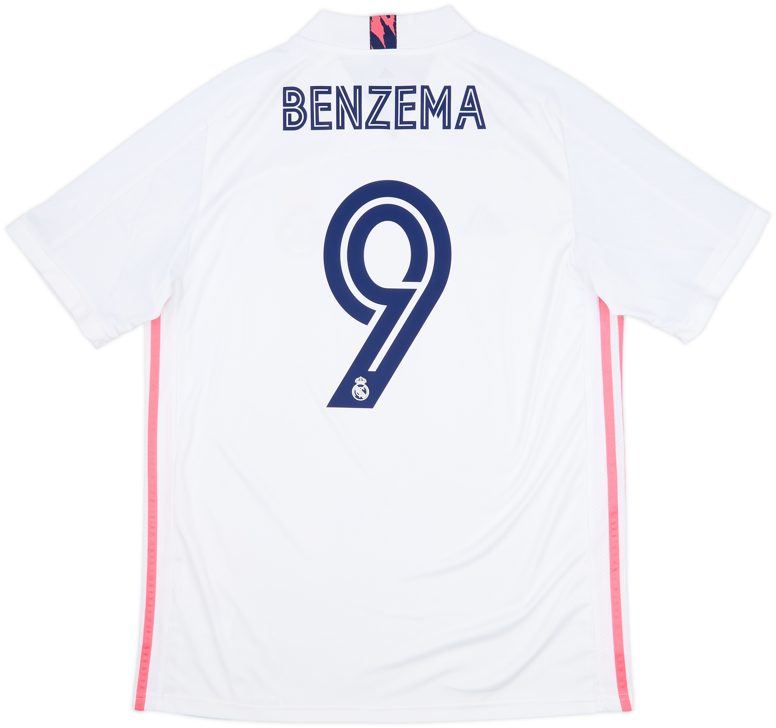 2020-21 Real Madrid Home Shirt Benzema #9 - 9/10 - (L)