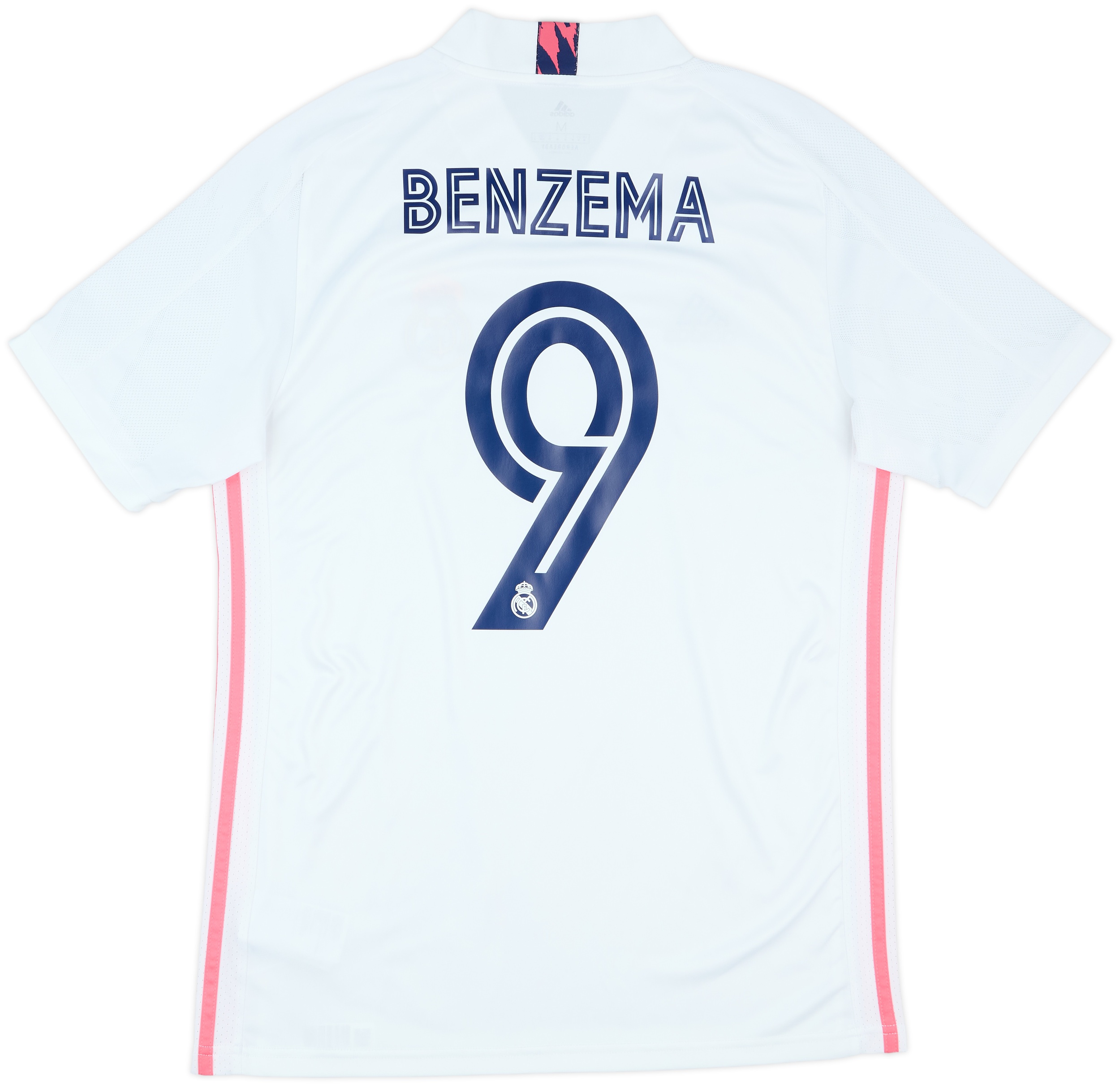 2020-21 Real Madrid Home Shirt Benzema #9 - 9/10 - (M)