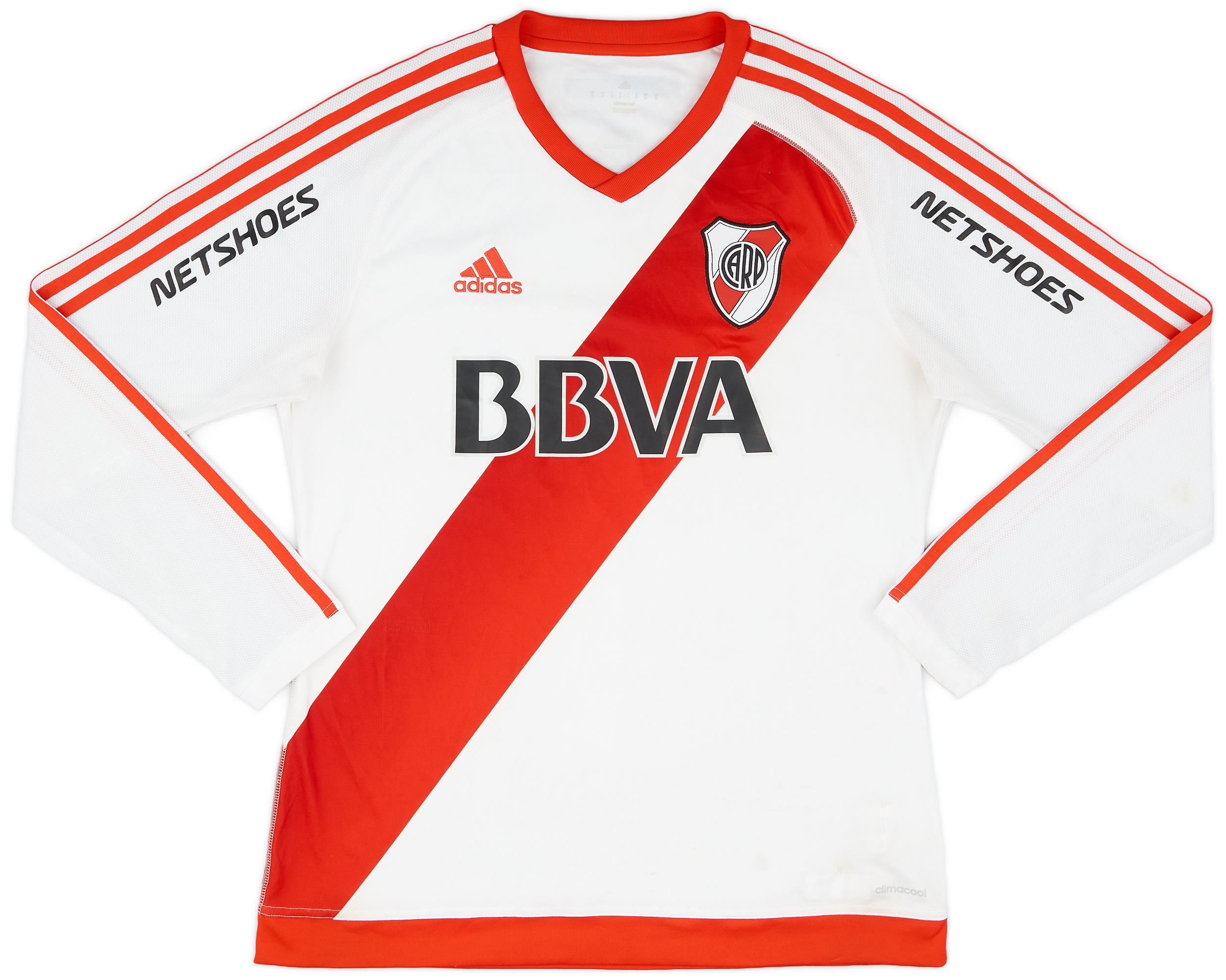2016-17 River Plate Home L/S Shirt - 7/10 - (M)