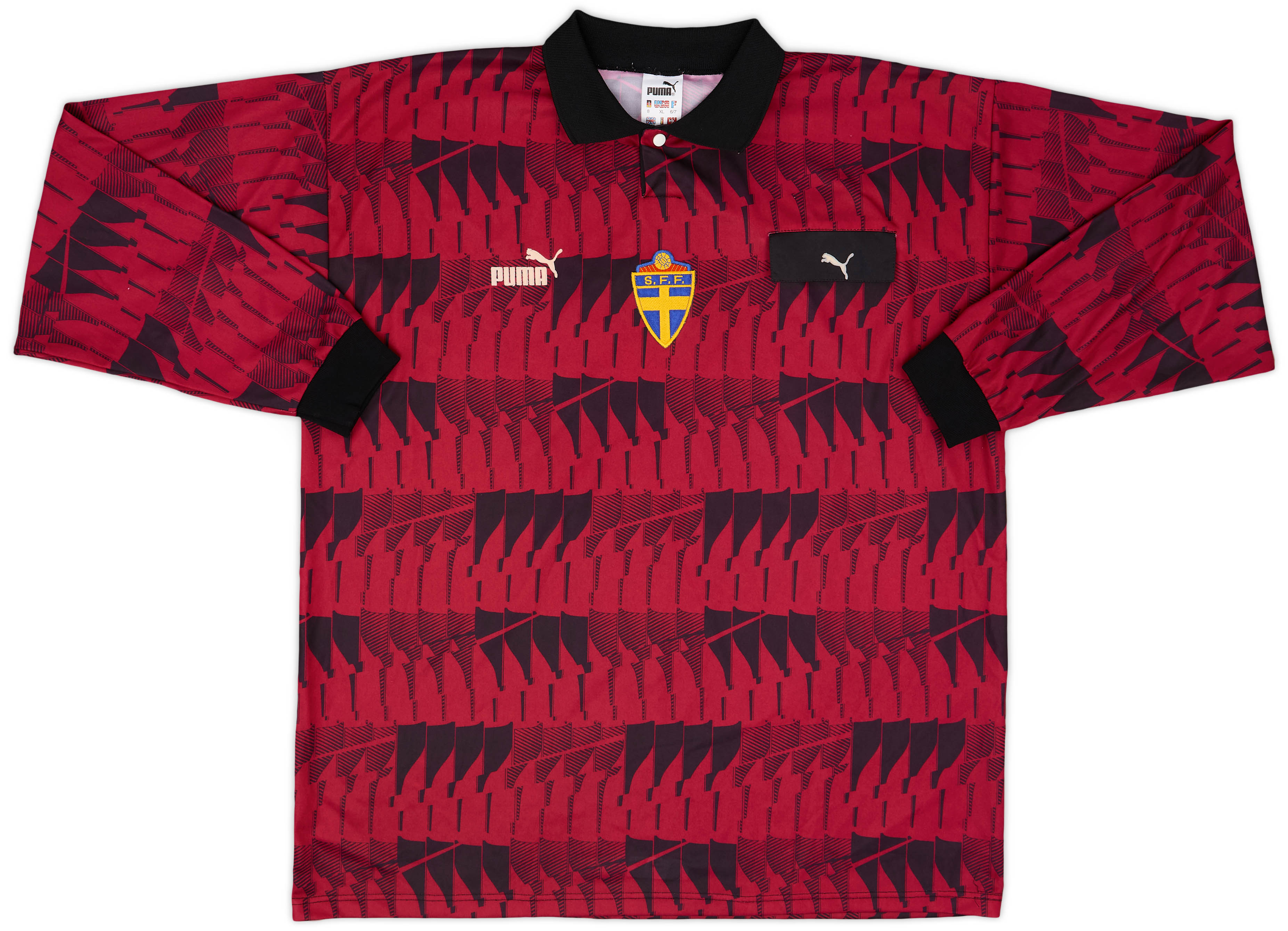 1994-95 Sweden Puma Referee L/S Shirt - 9/10 - (XL)