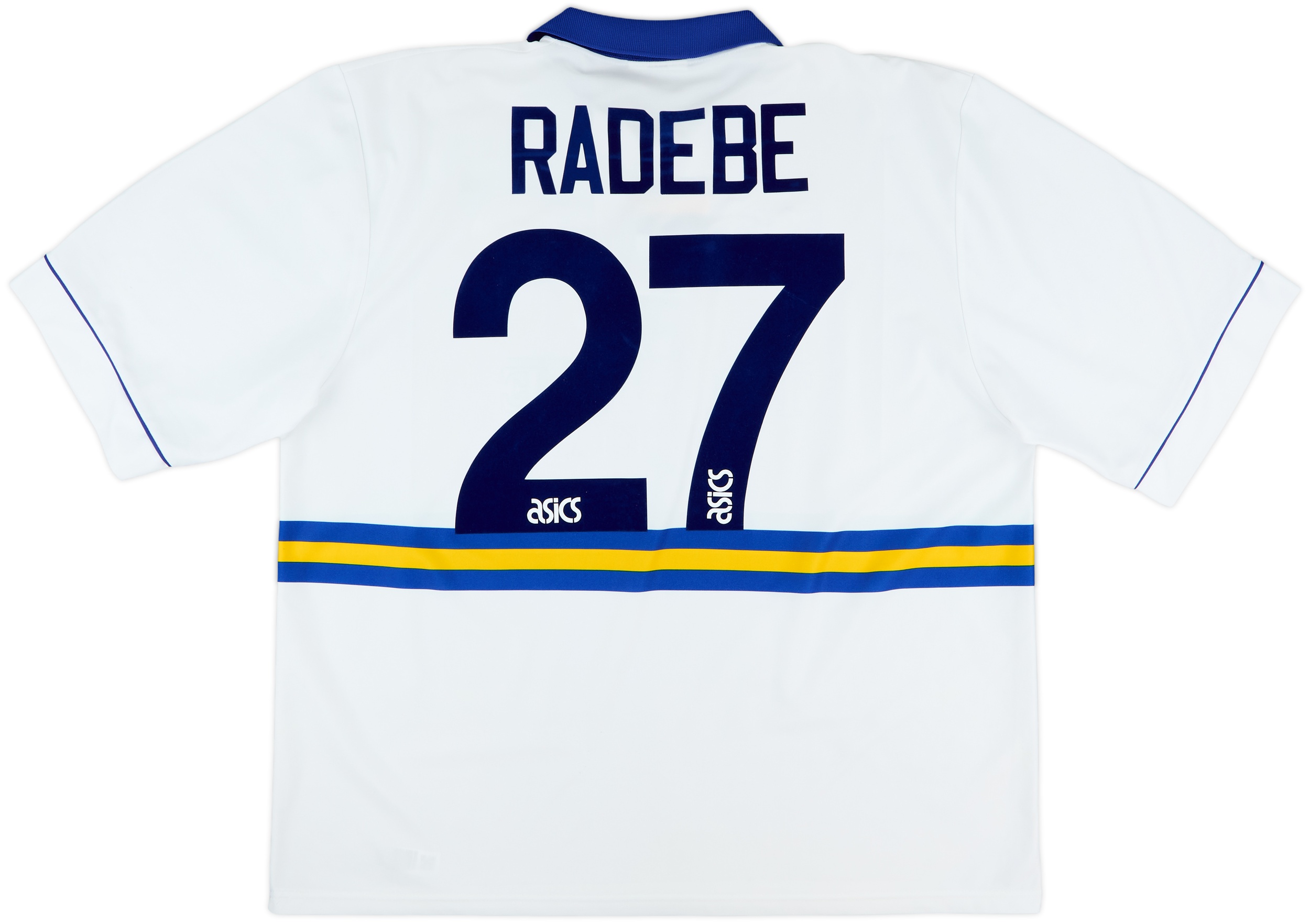 1993-95 Leeds United Home Shirt Radebe #27 - 10/10 - (XXL)