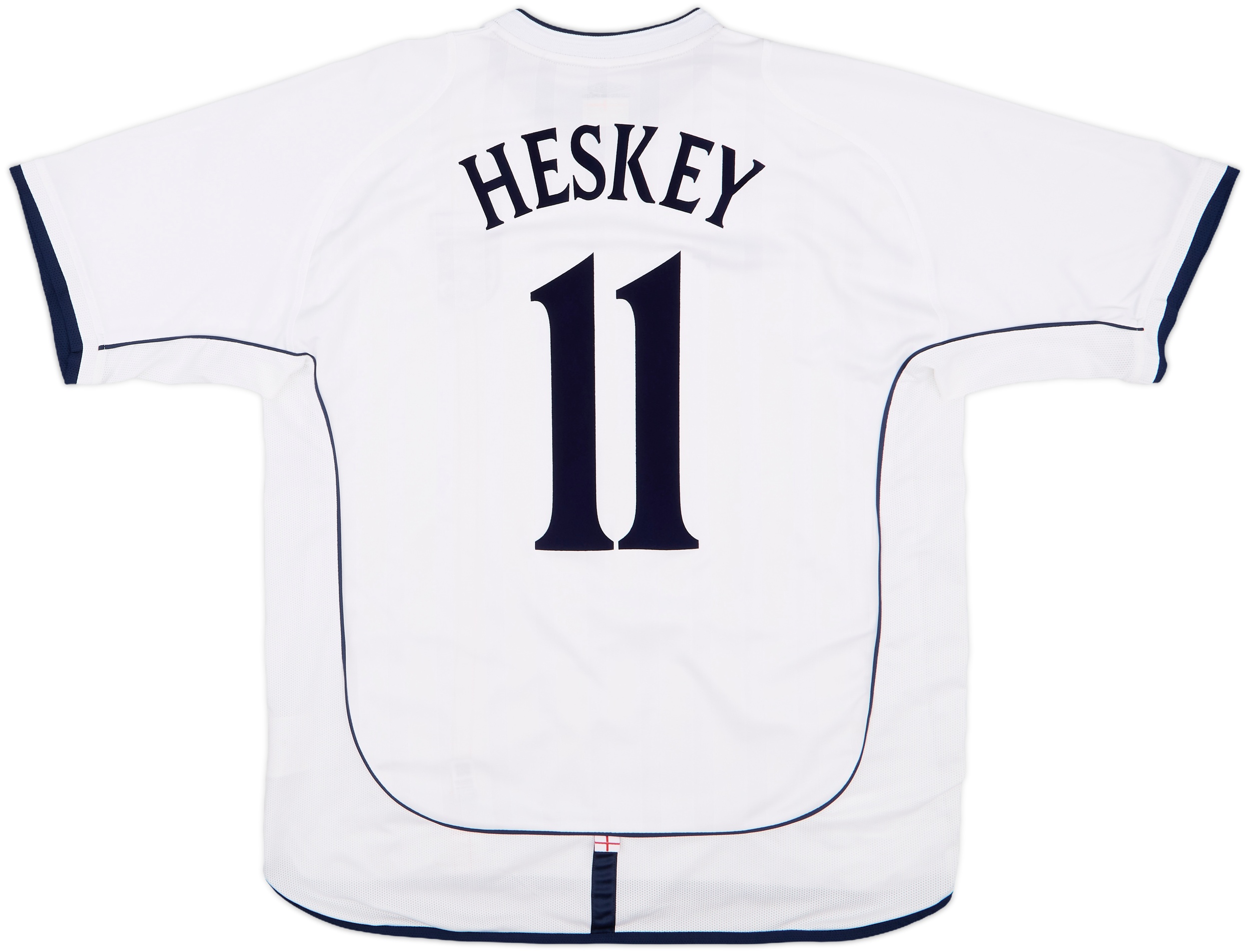 2001-03 England Home Shirt Heskey #11 - 10/10 - (XL)