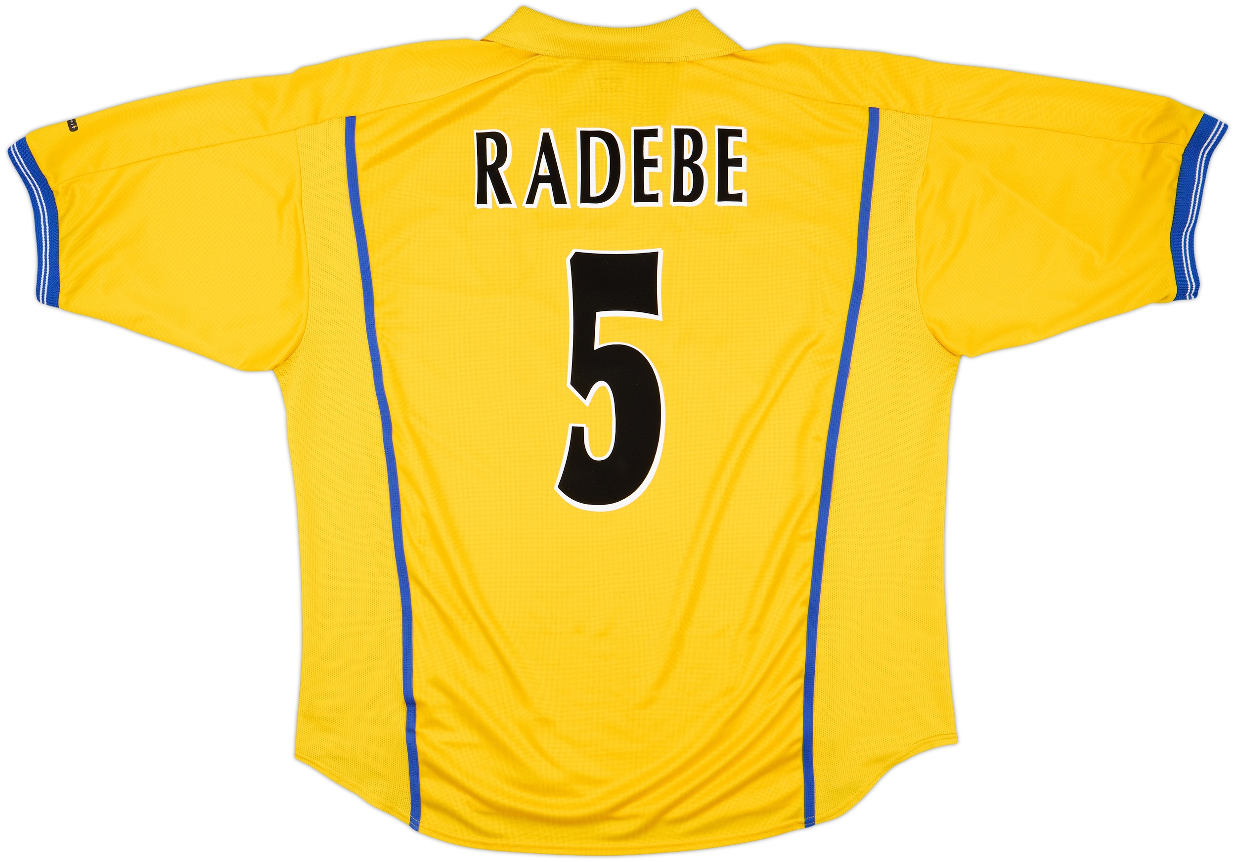 2000-02 Leeds United Away Shirt Radebe #5 - 7/10 - (XXL)
