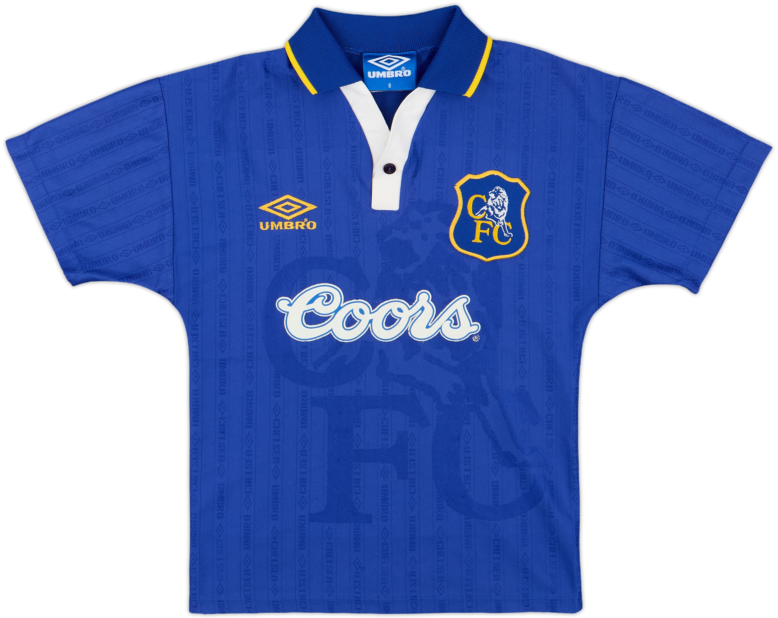1995-97 Chelsea Home Shirt - 7/10 - (M.Boys)