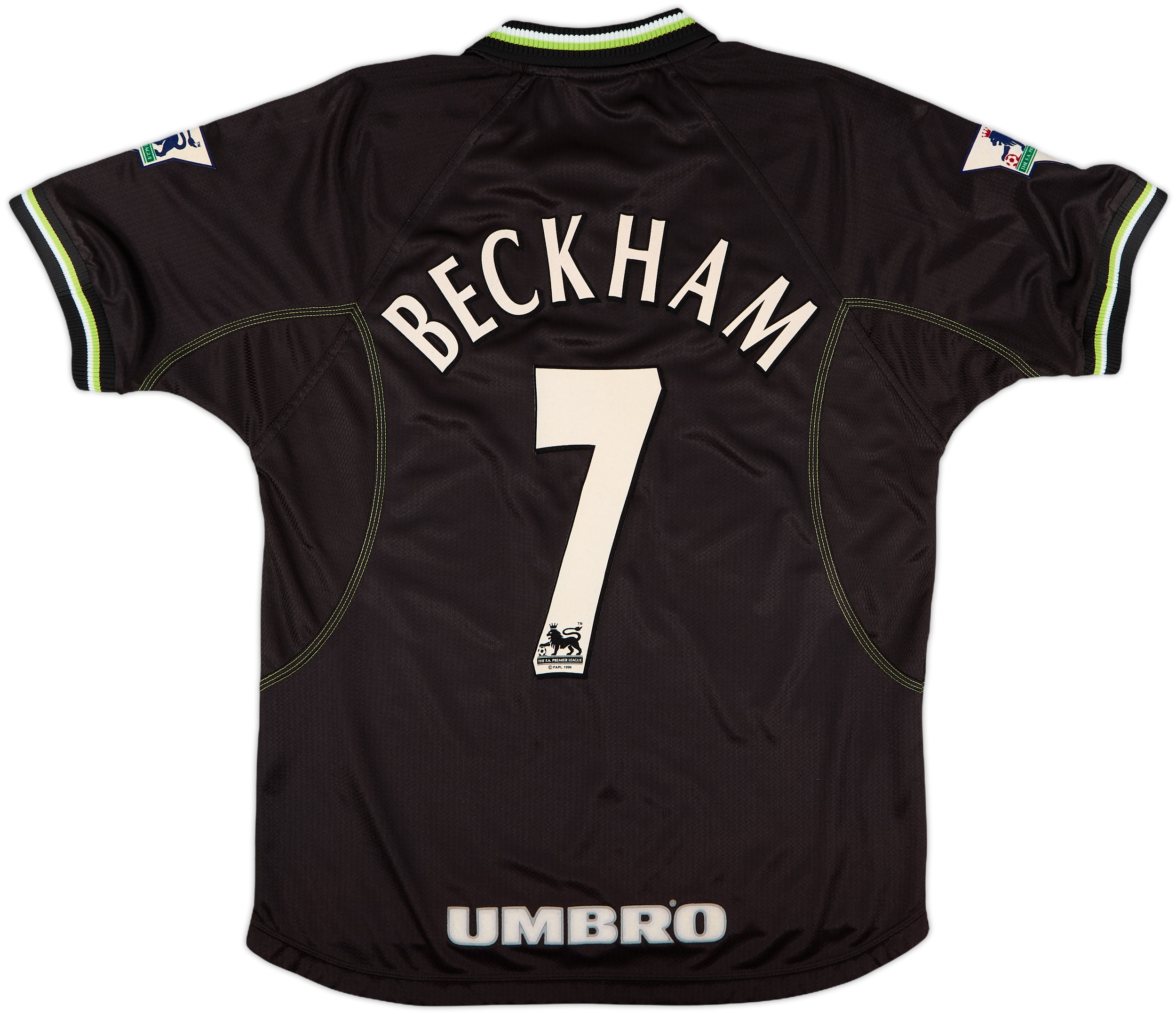 1998-99 Manchester United Third Shirt Beckham #7 - 9/10 - (M)