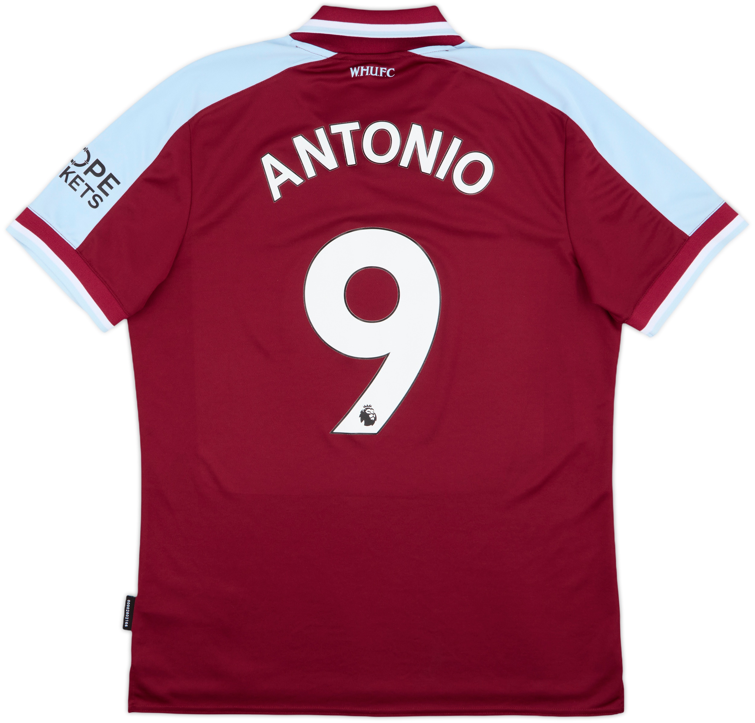 2021-22 West Ham Home Shirt Antonio #9 - 6/10 - (L)