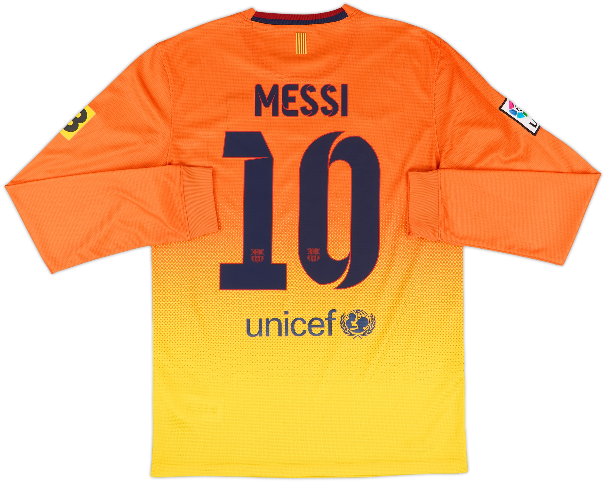 2012-13 Barcelona Away L/S Shirt Messi #10 - 9/10 - (S)