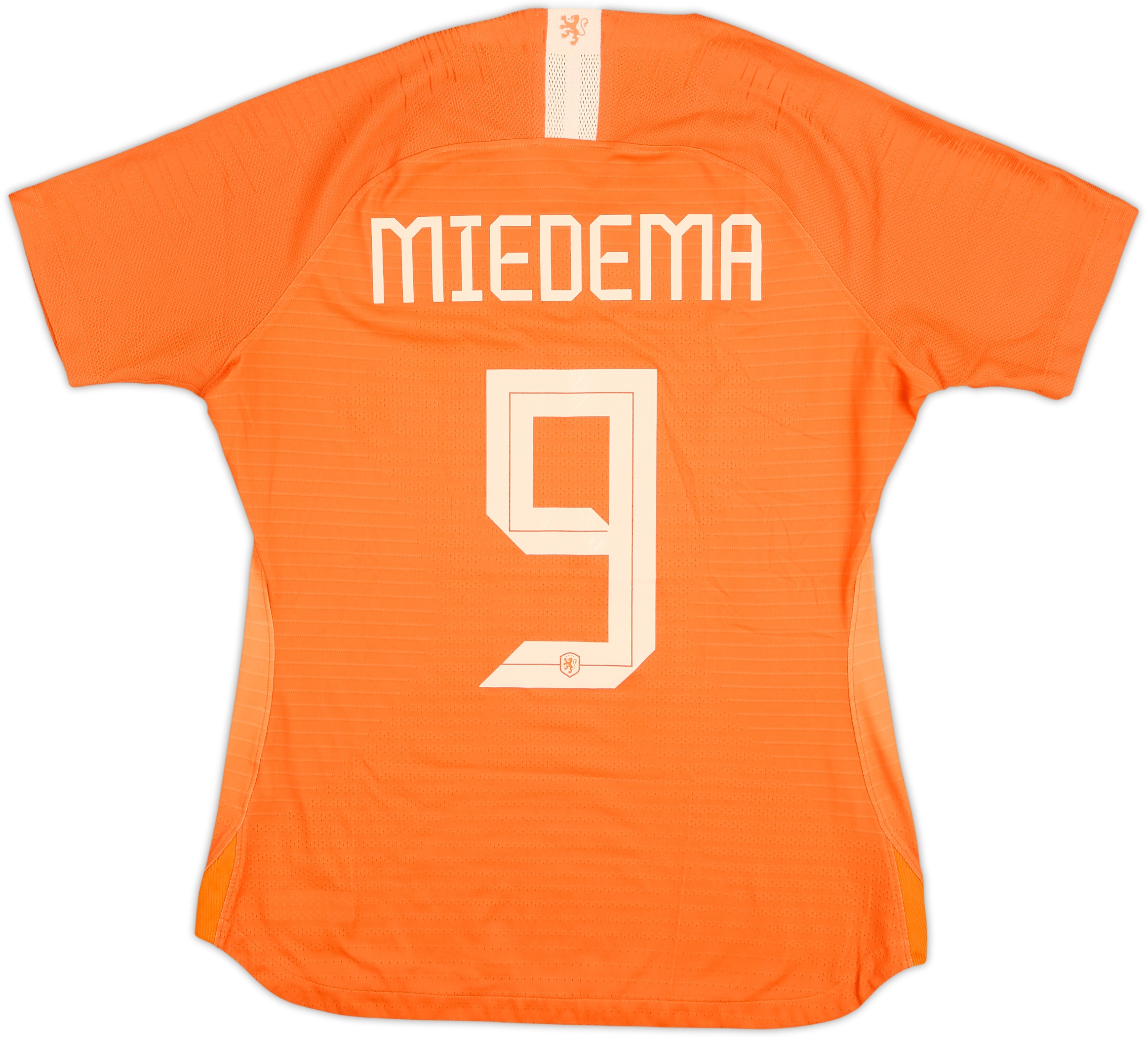 2019 Netherlands Women's Player Issue Home Shirt Miedema #9 - 9/10 ...