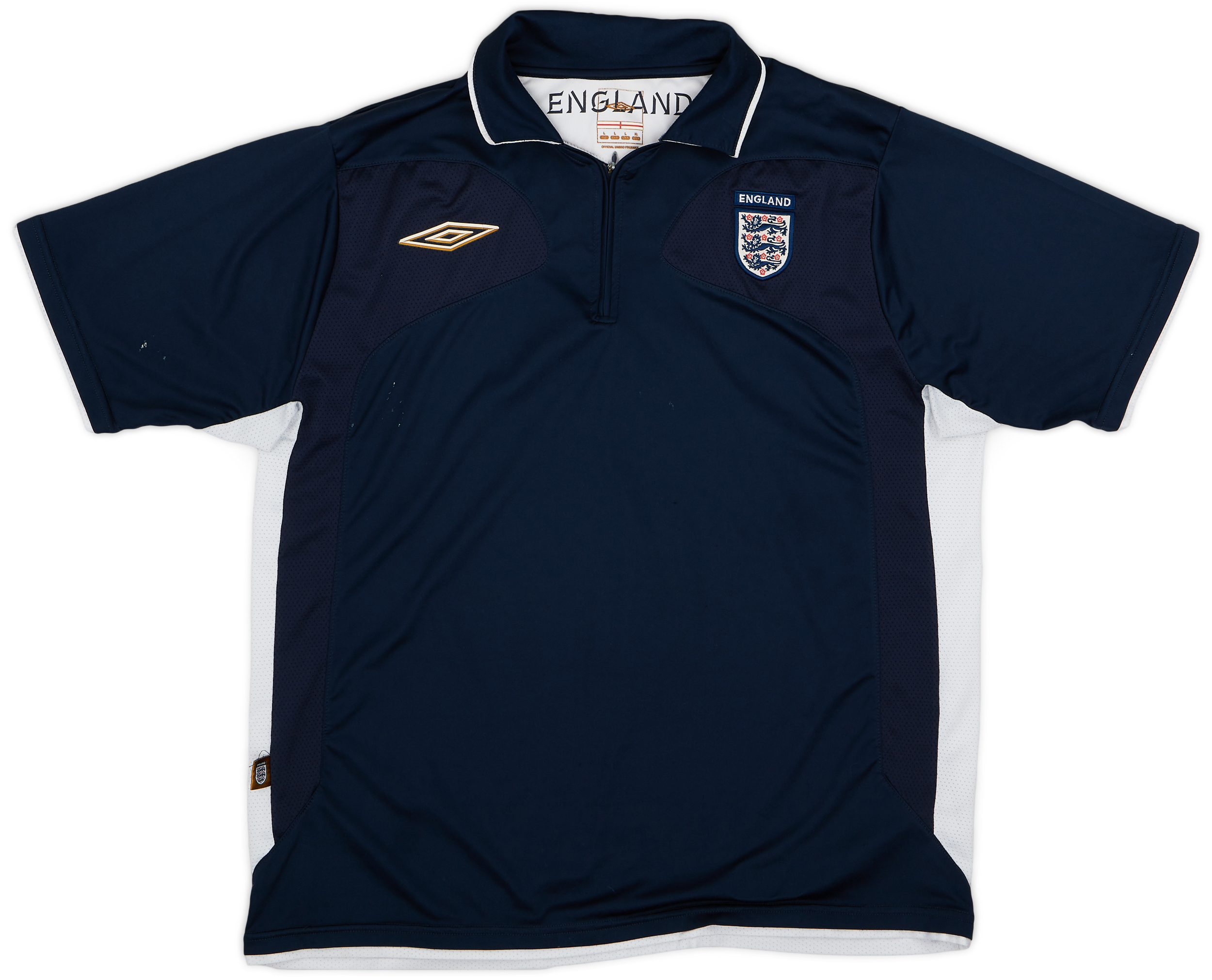 2007-08 England Umbro 1/4 Zip Training Shirt - 7/10 - (L)