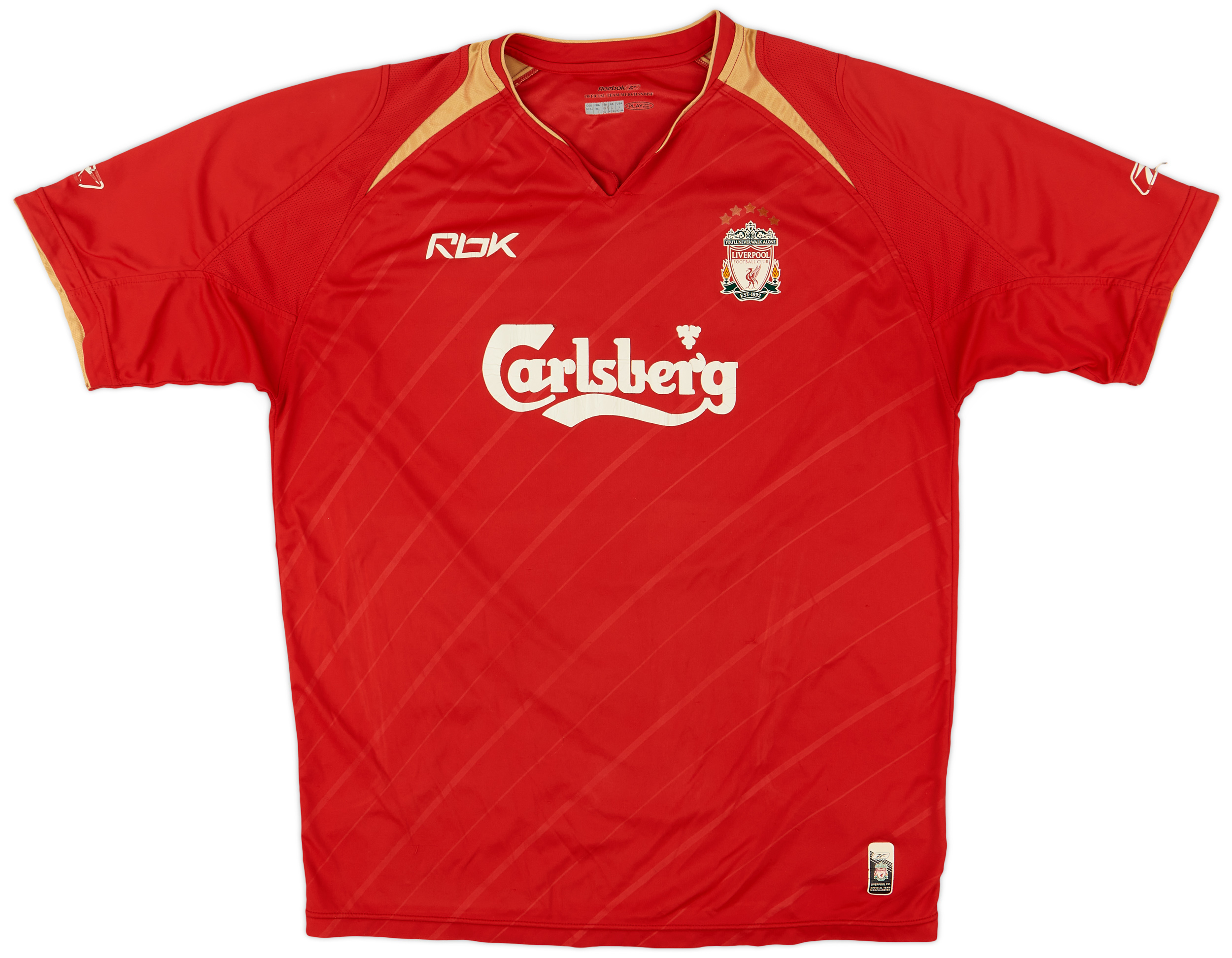 2005-06 Liverpool CL Home Shirt - 5/10 - (L)