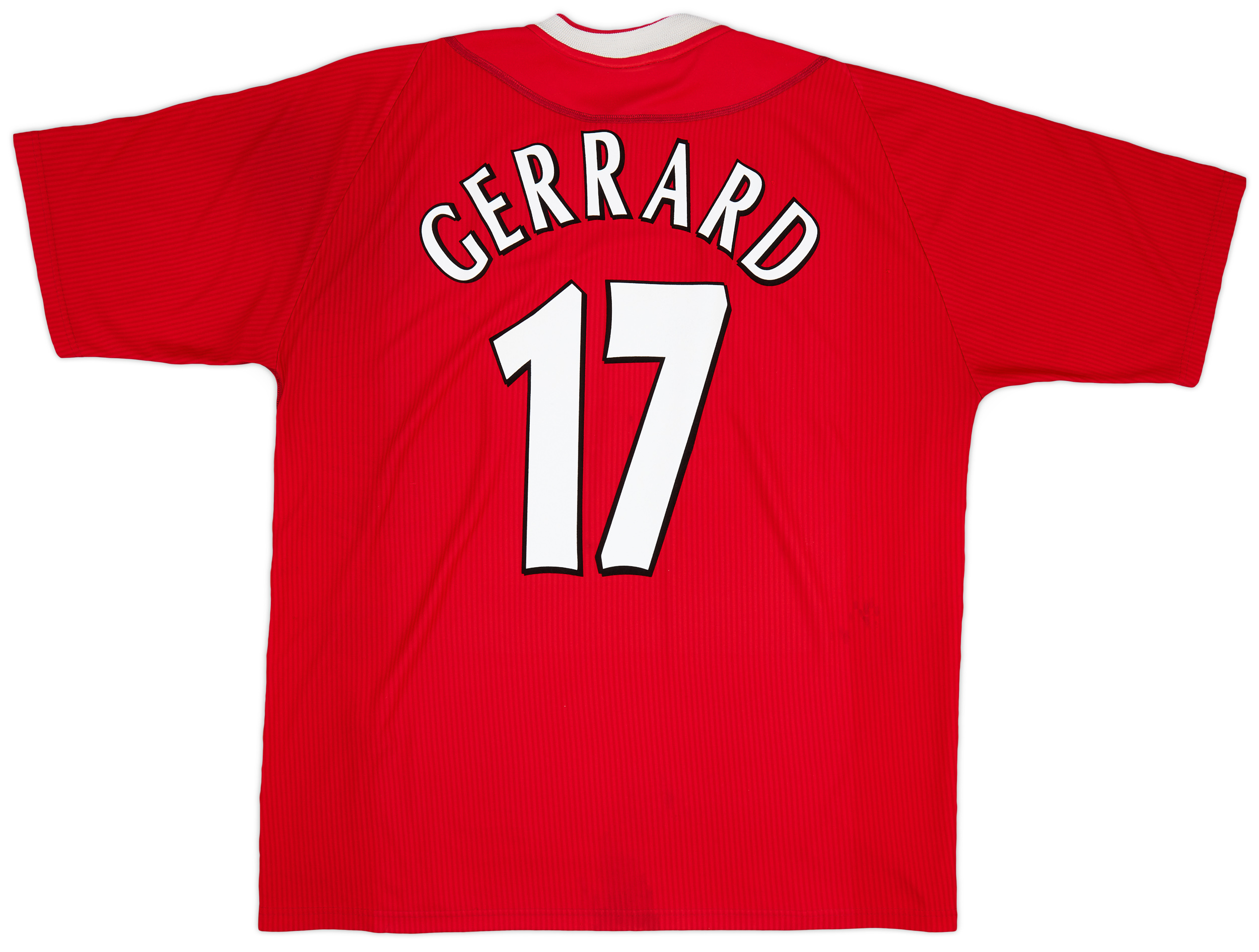 2002-04 Liverpool Home Shirt Gerrard #17 - 6/10 - (XXL)