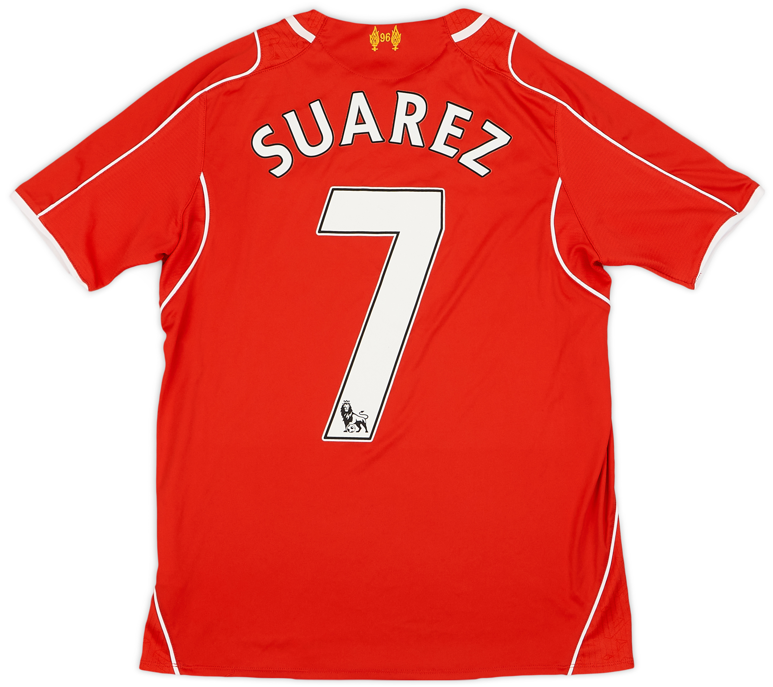 2014-15 Liverpool Home Shirt Suarez #7 - 7/10 - (XL.Boys)