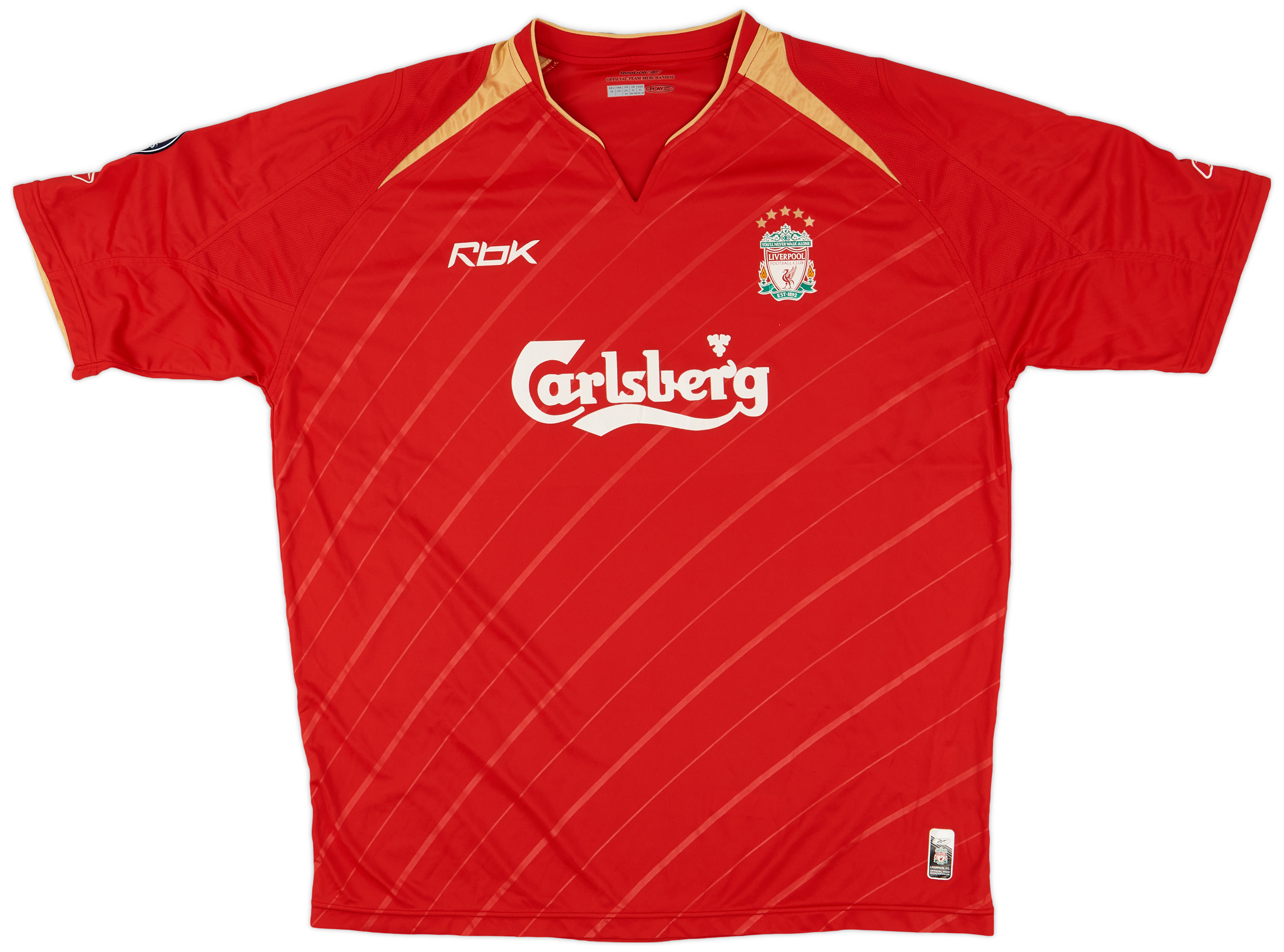 2005-06 Liverpool CL Home Shirt - 8/10 - (XL)