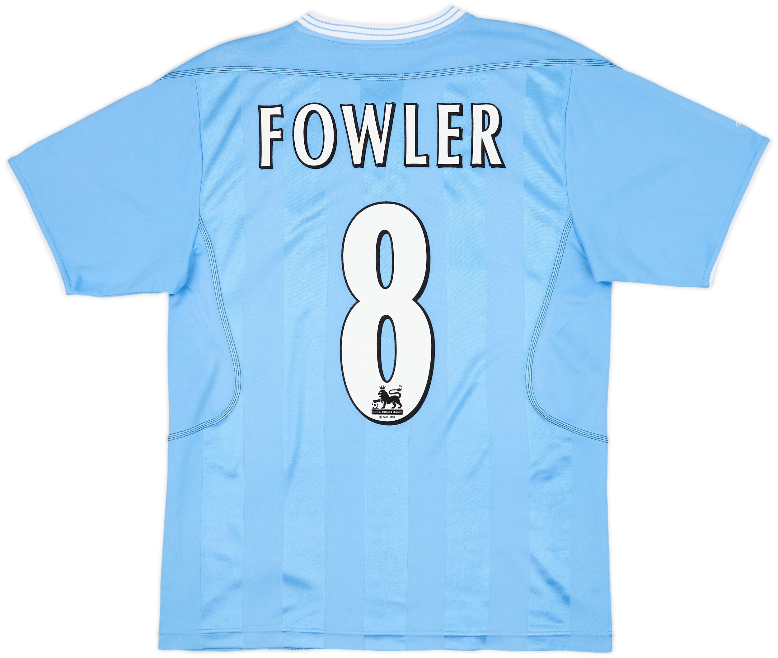 2003-04 Manchester City Home Shirt Fowler #8 - 7/10 - (S)