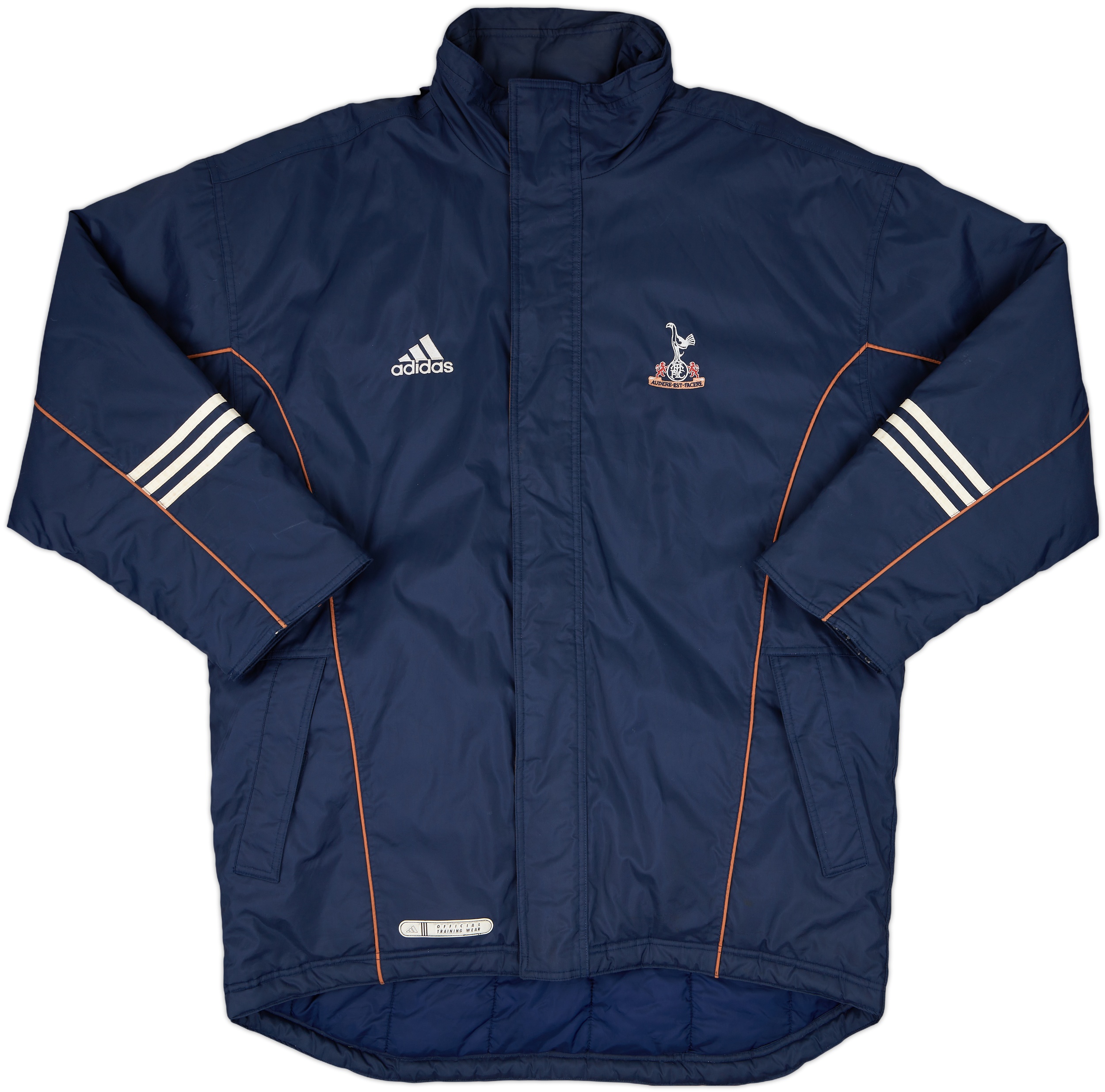 1999-01 Tottenham adidas Padded Bench Coat - 8/10 - (L/XL)