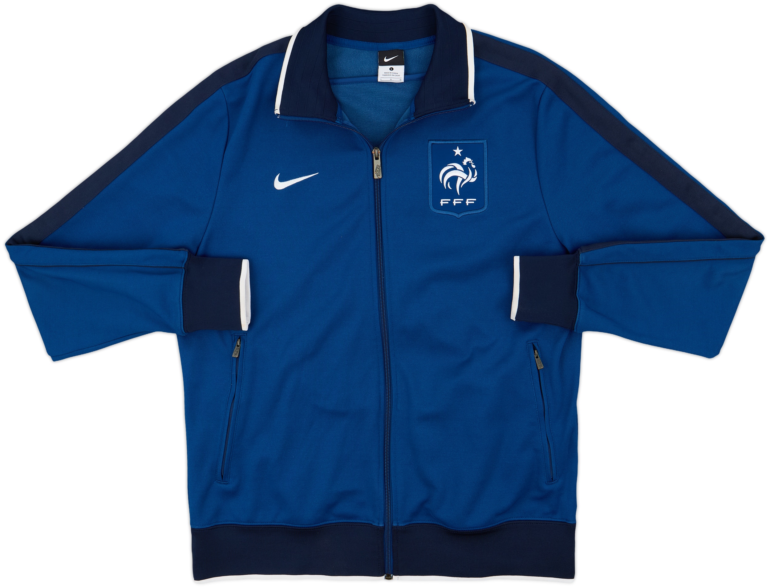 2011-12 France Nike N98 Track Jacket - 8/10 - (L)