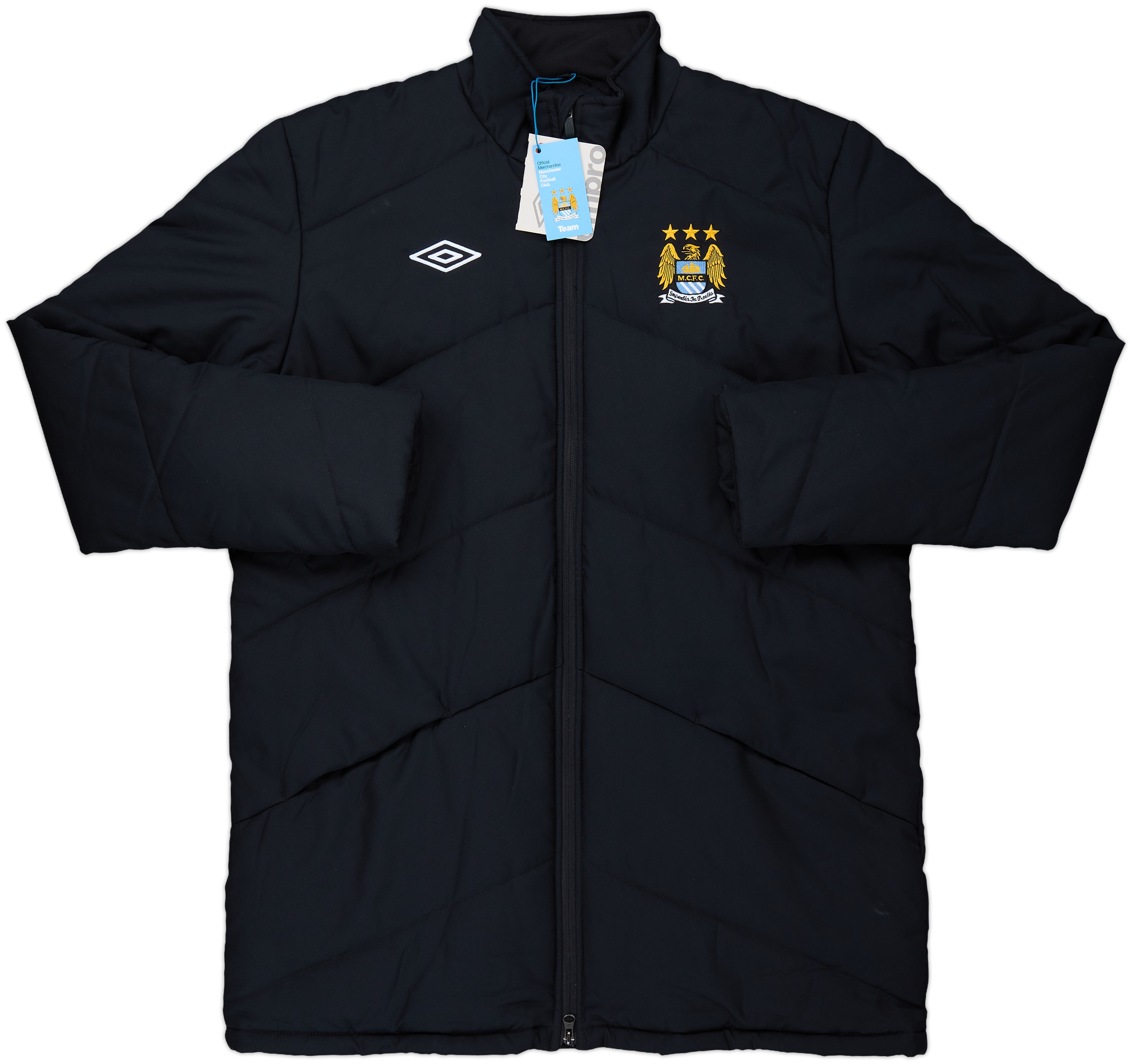 2009-10 Manchester City Umbro Padded Bench Coat (XL)