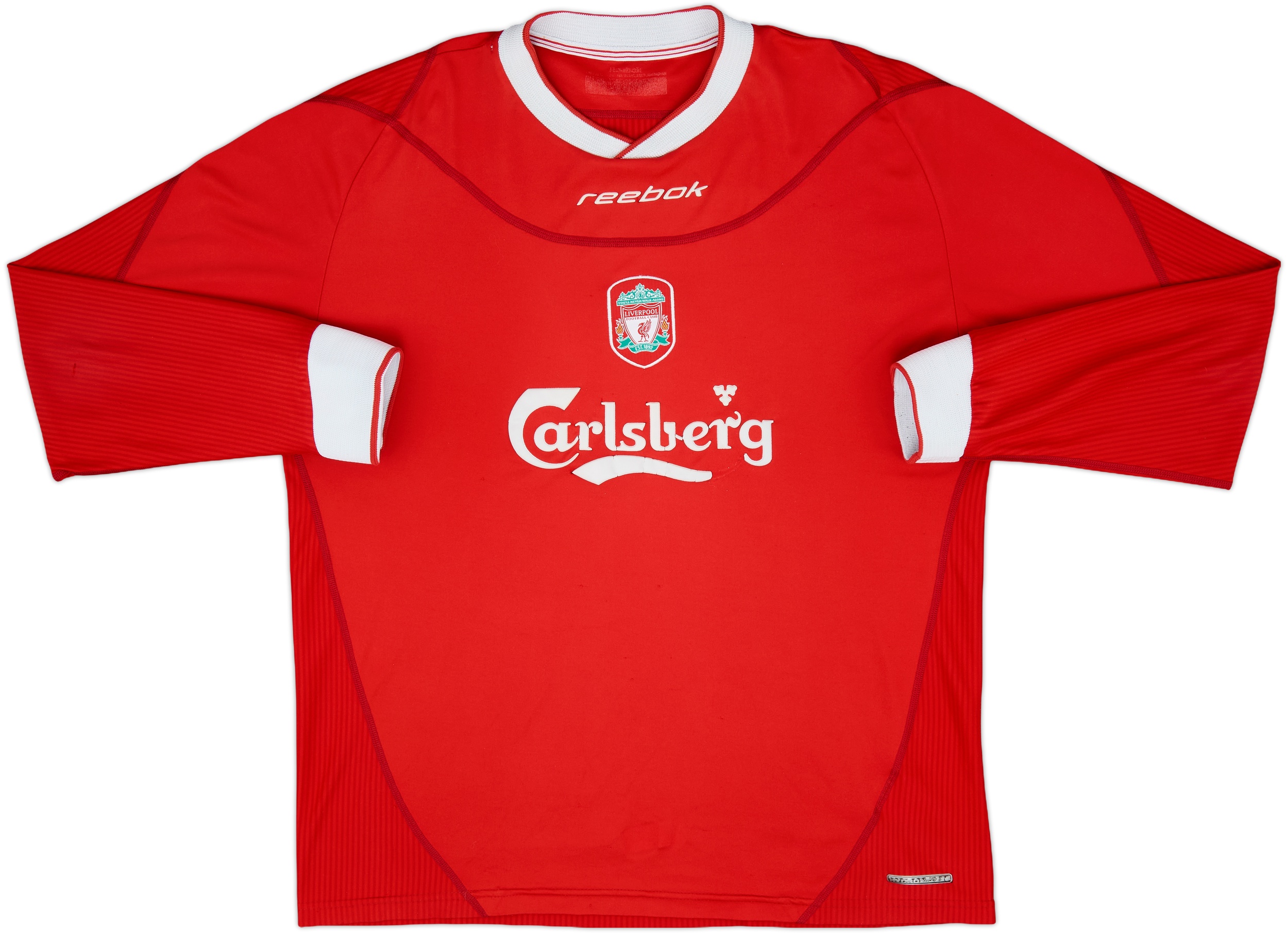 2002-04 Liverpool Home L/S Shirt - 5/10 - (XL)