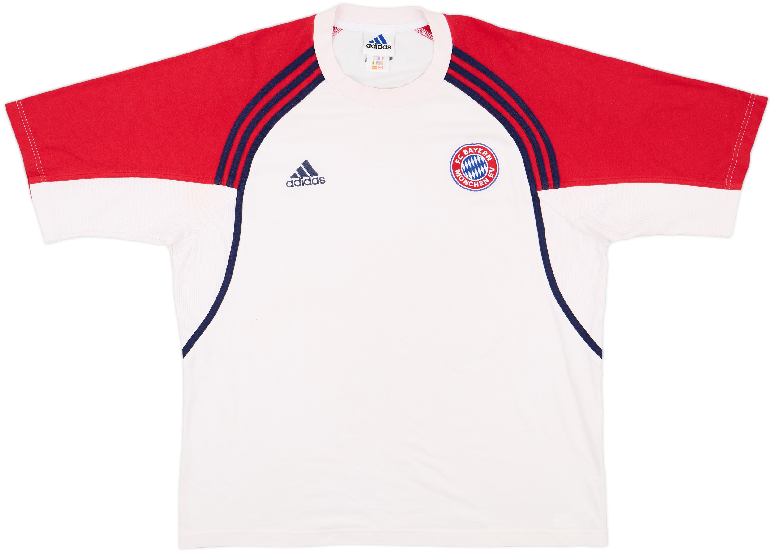2000-01 Bayern Munich adidas Cotton Tee - 7/10 - (XL)