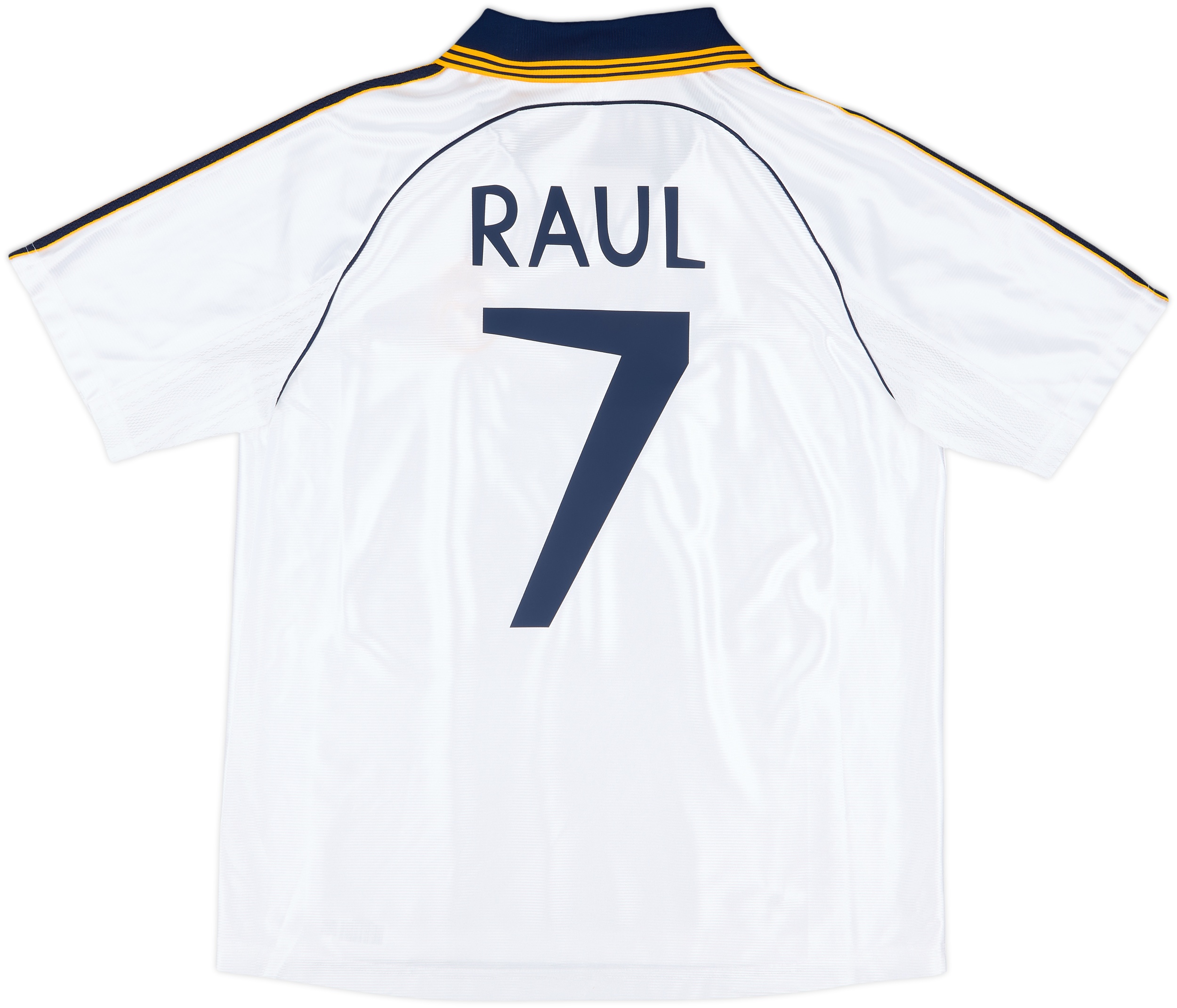 1999-00 Real Madrid adidas Reissue Home Shirt Raul #7 - 10/10 - (M)
