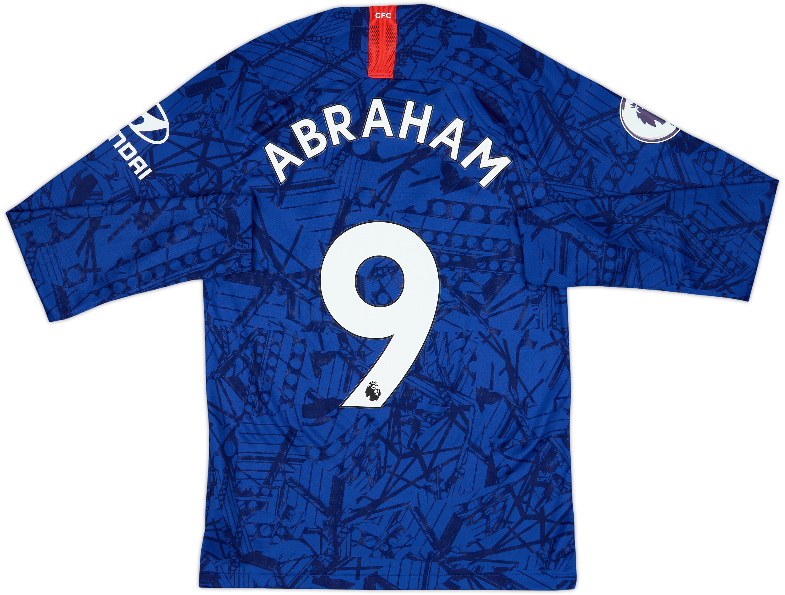 2019-20 Chelsea Home L/S Shirt Abraham #9 - 7/10 - (S)