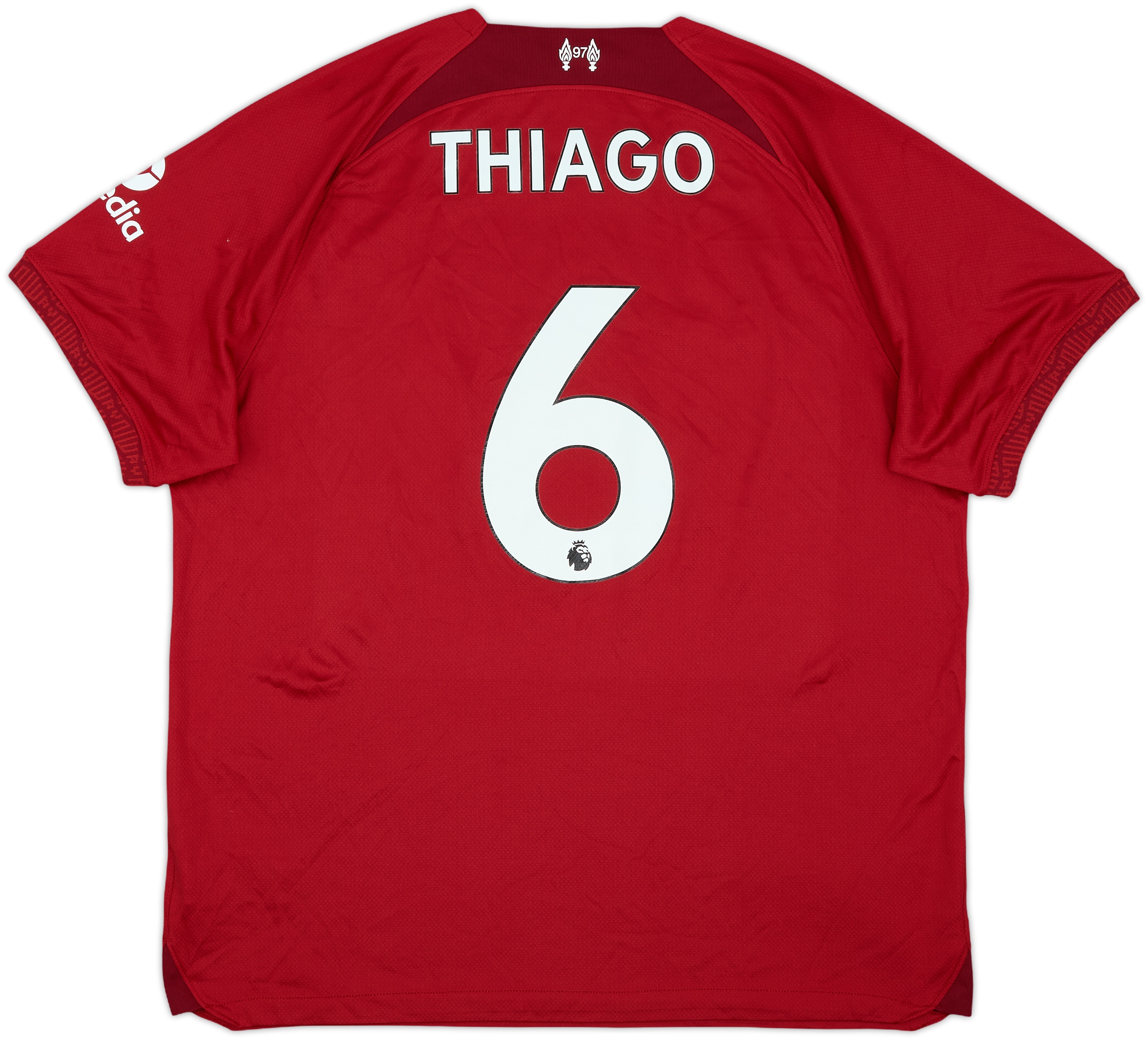 2022-23 Liverpool Home Shirt Thiago #6 - 8/10 - (XL)