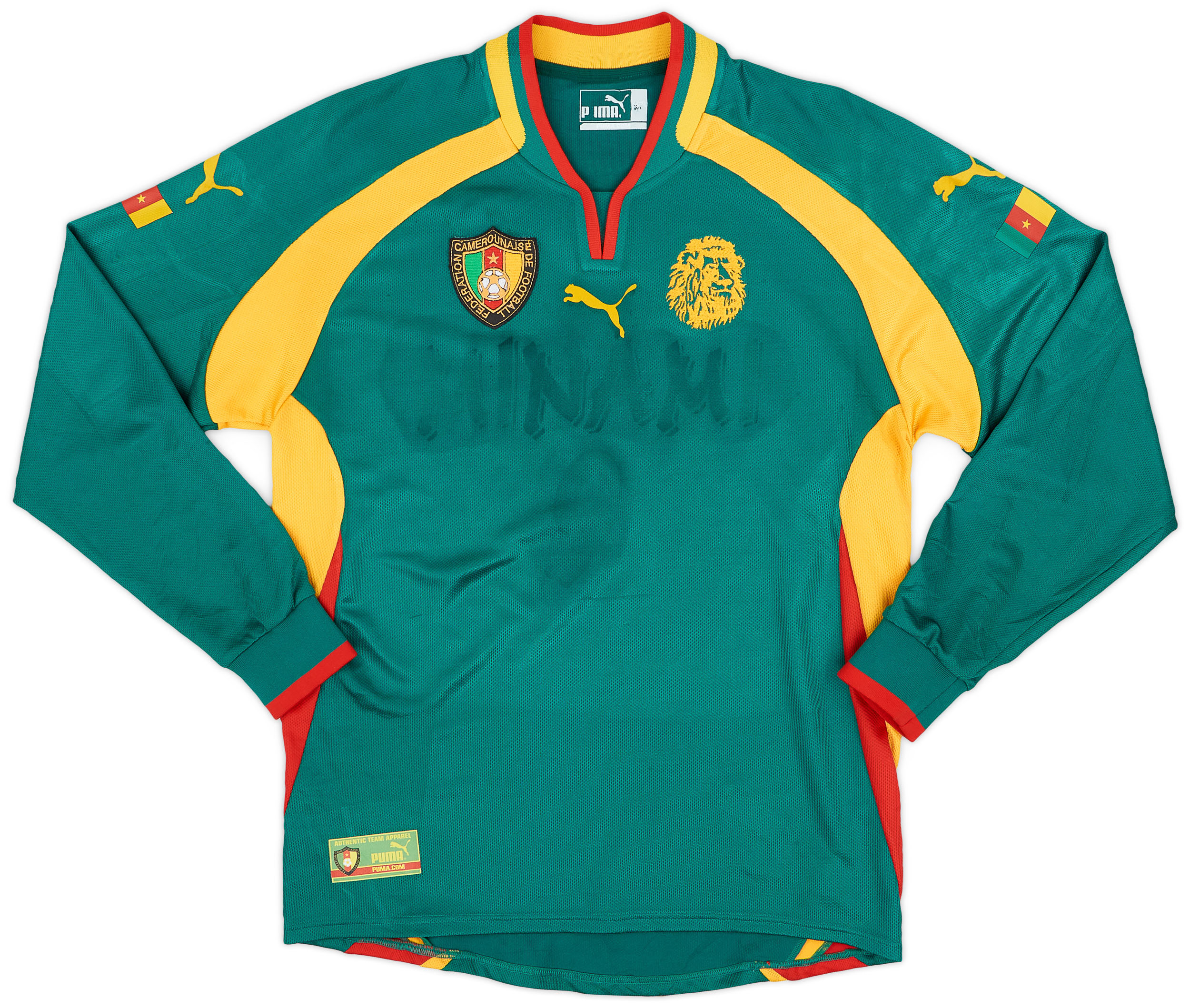 2000-02 Cameroon Home L/S Shirt - 4/10 - (S)