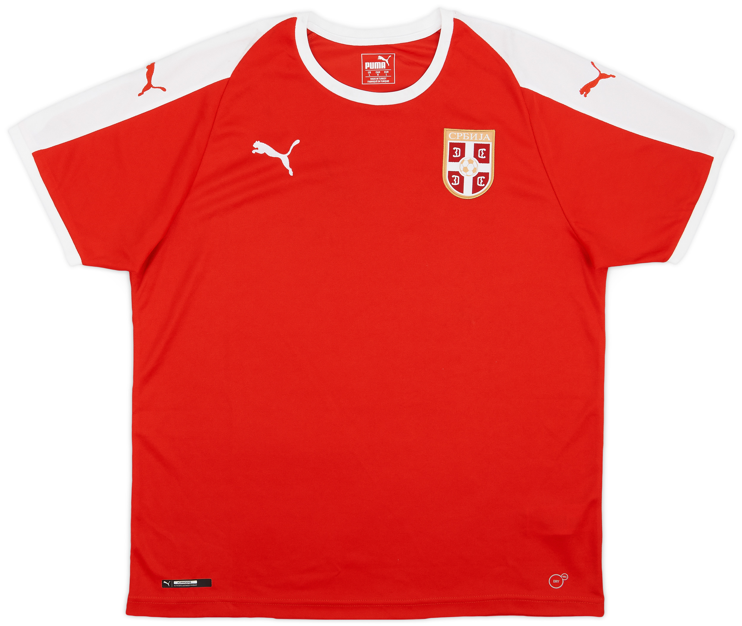 2018-19 Serbia Home Shirt - 9/10 - (L)