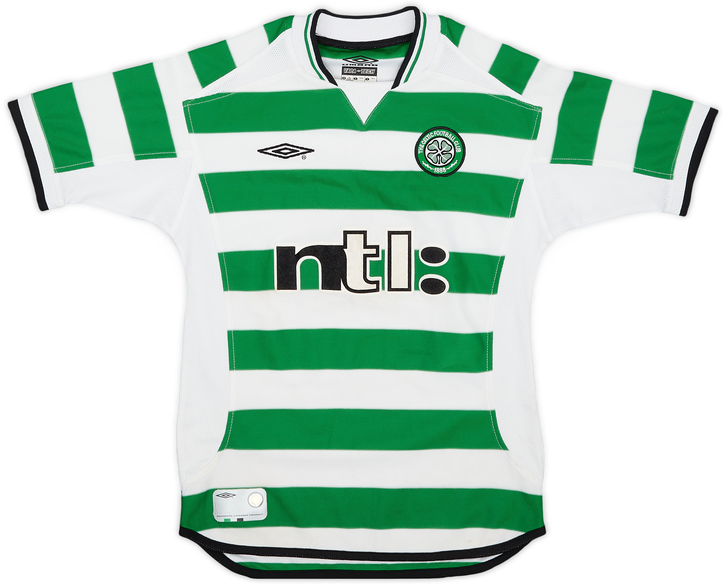 2001-03 Celtic Home Shirt - 9/10 - (S.Boys)