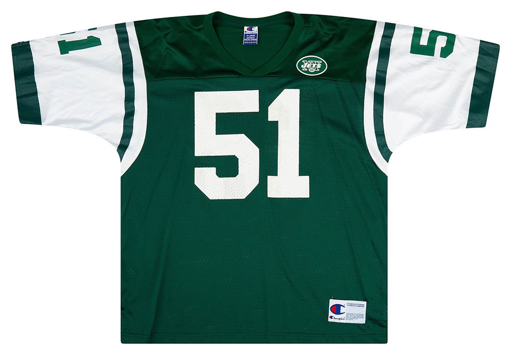 1998-00 New York Jets Bryan Cox #51 Champion Jersey (Away) XL