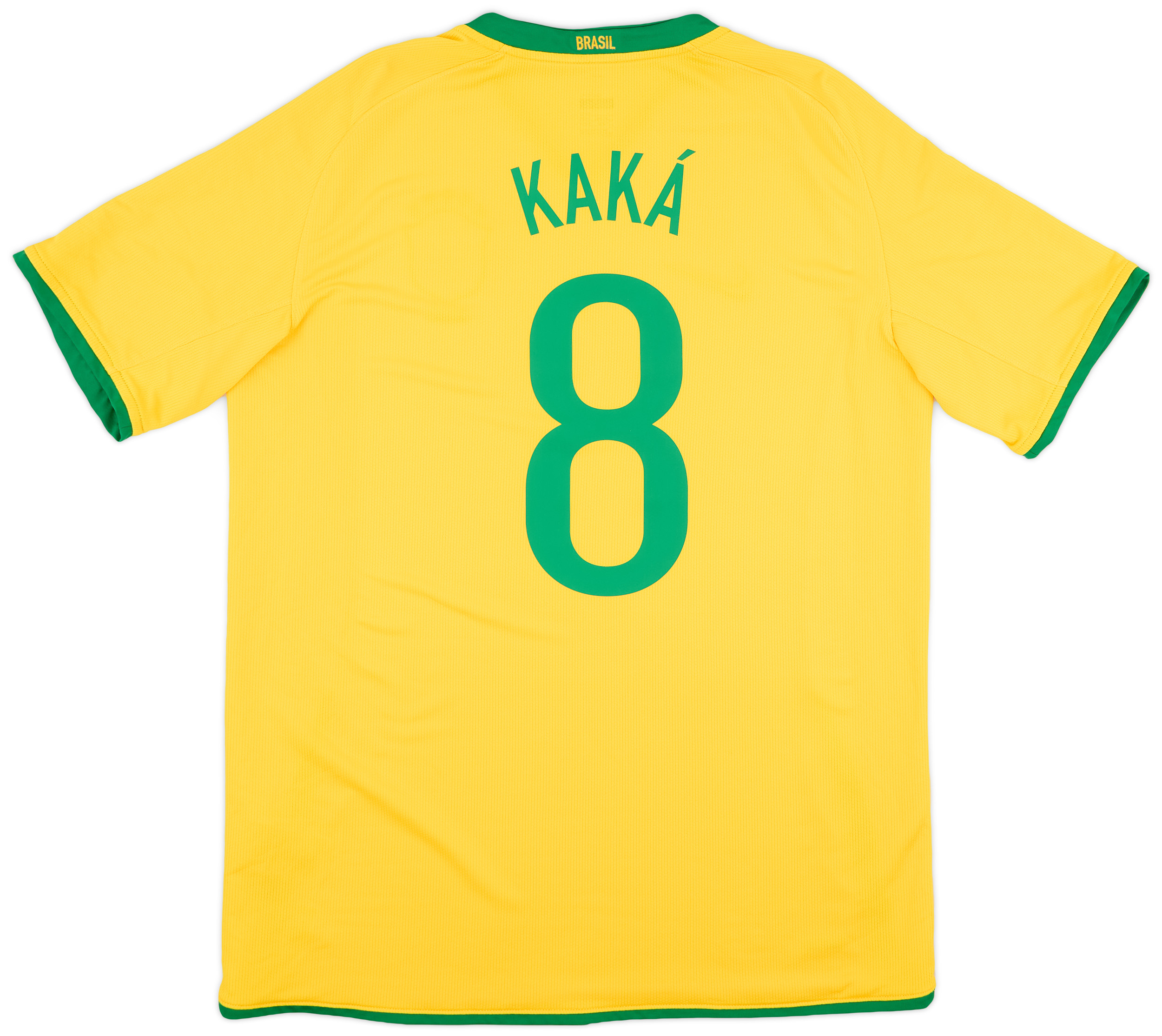 2008-10 Brazil Home Shirt Kaka #8 - 9/10 - (L)