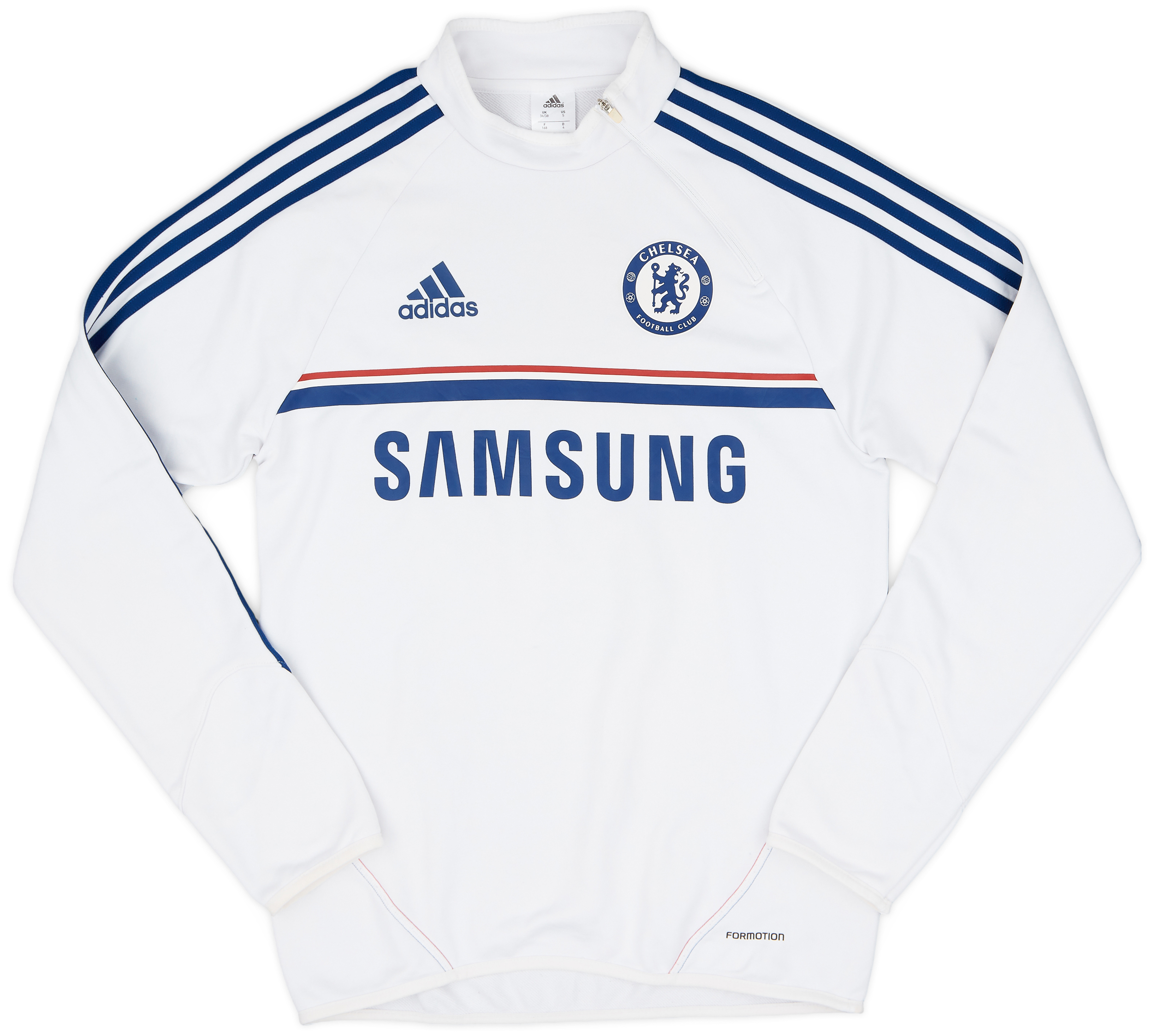 2013-14 Chelsea adidas Formotion 1/4 Zip Sweat Top - 8/10 - (M)