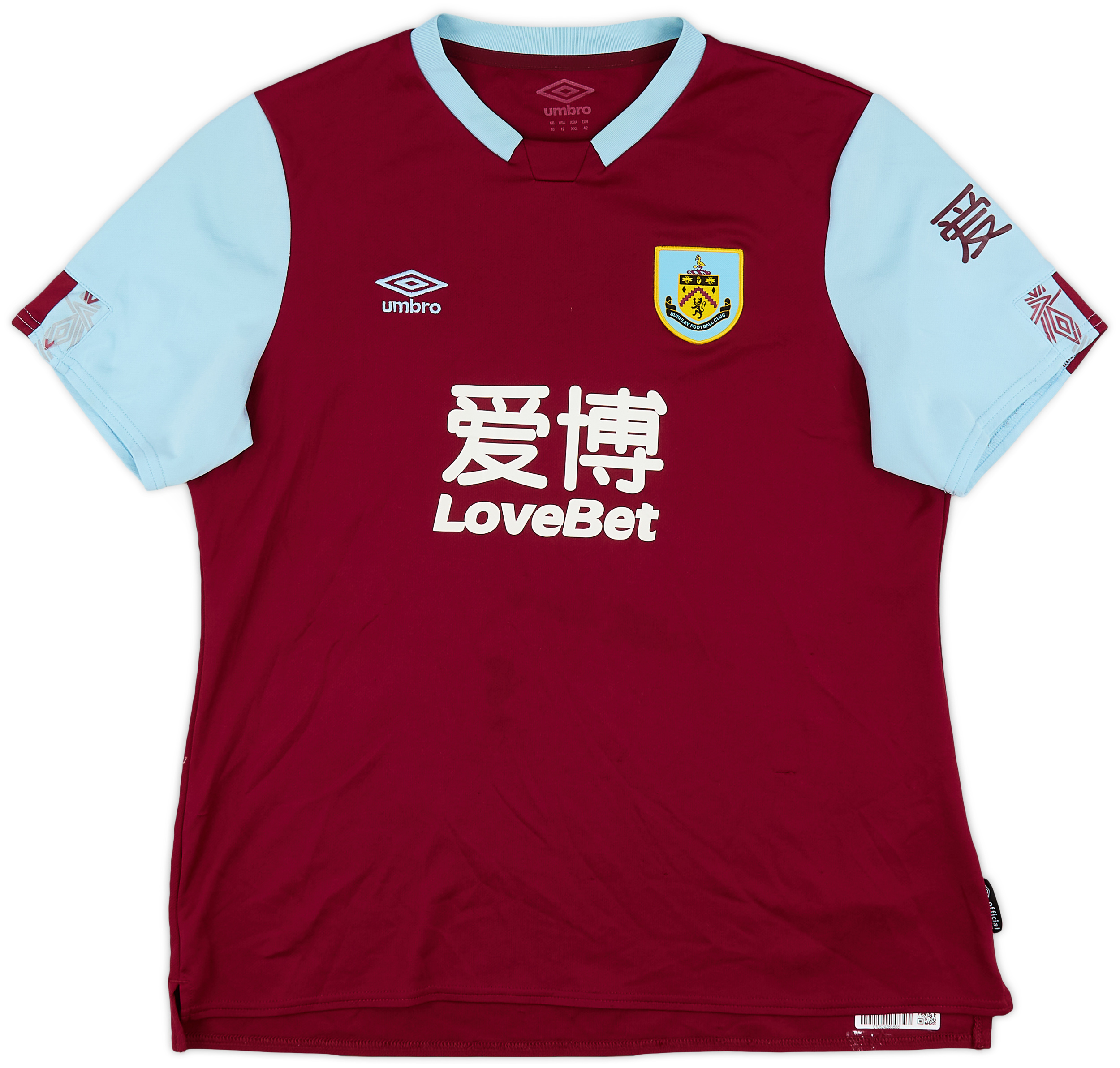 2019-20 Burnley Home Shirt - 5/10 - (XL.Boys)