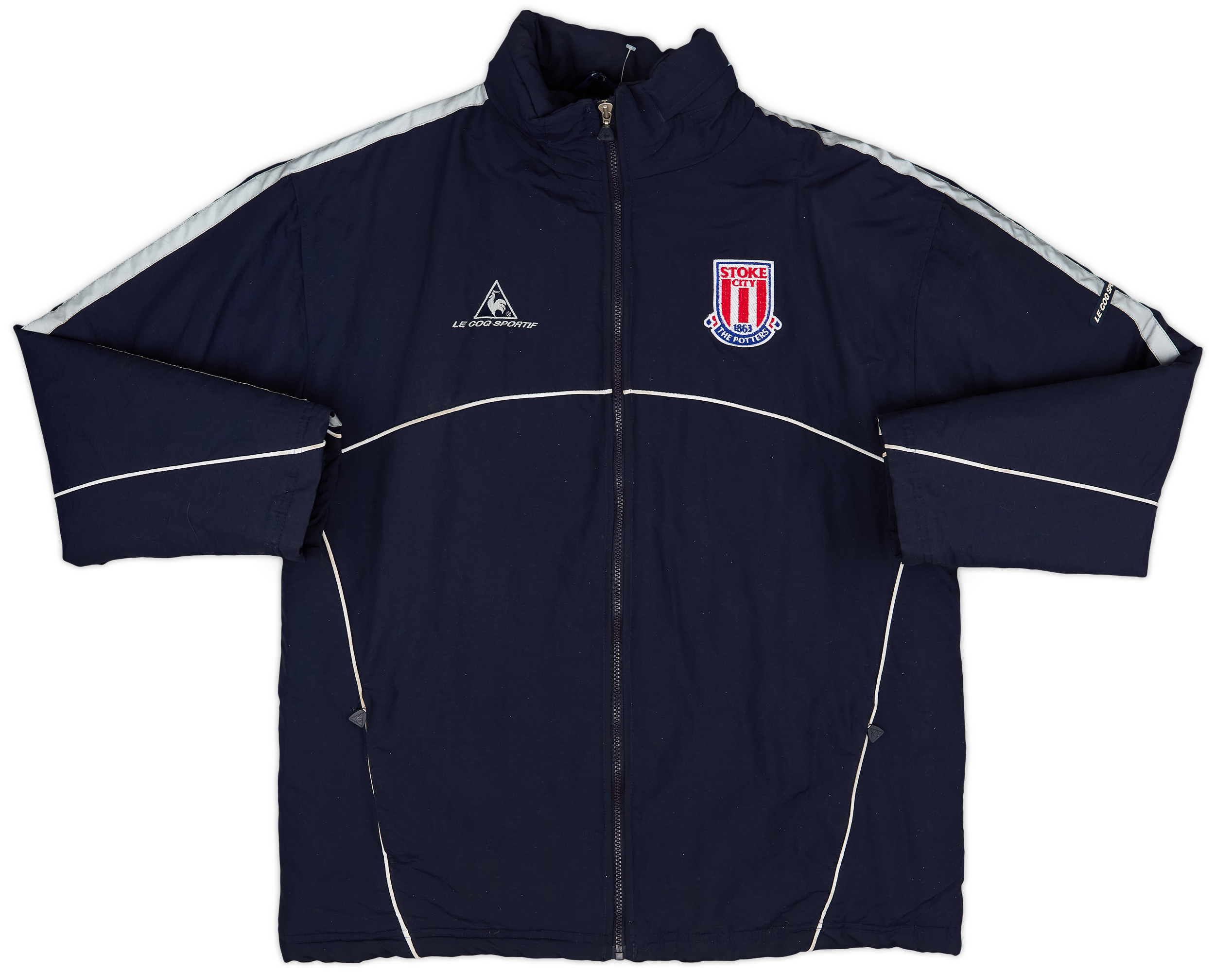 2009-10 Stoke City Le Coq Sportif Padded Bench Coat - 8/10 - (M)