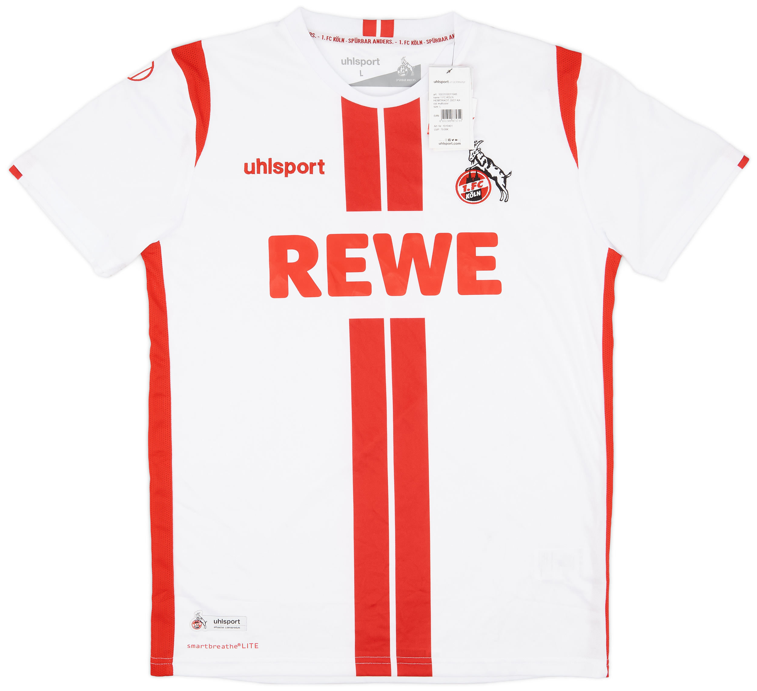 2020-21 FC Koln Home Shirt (L)
