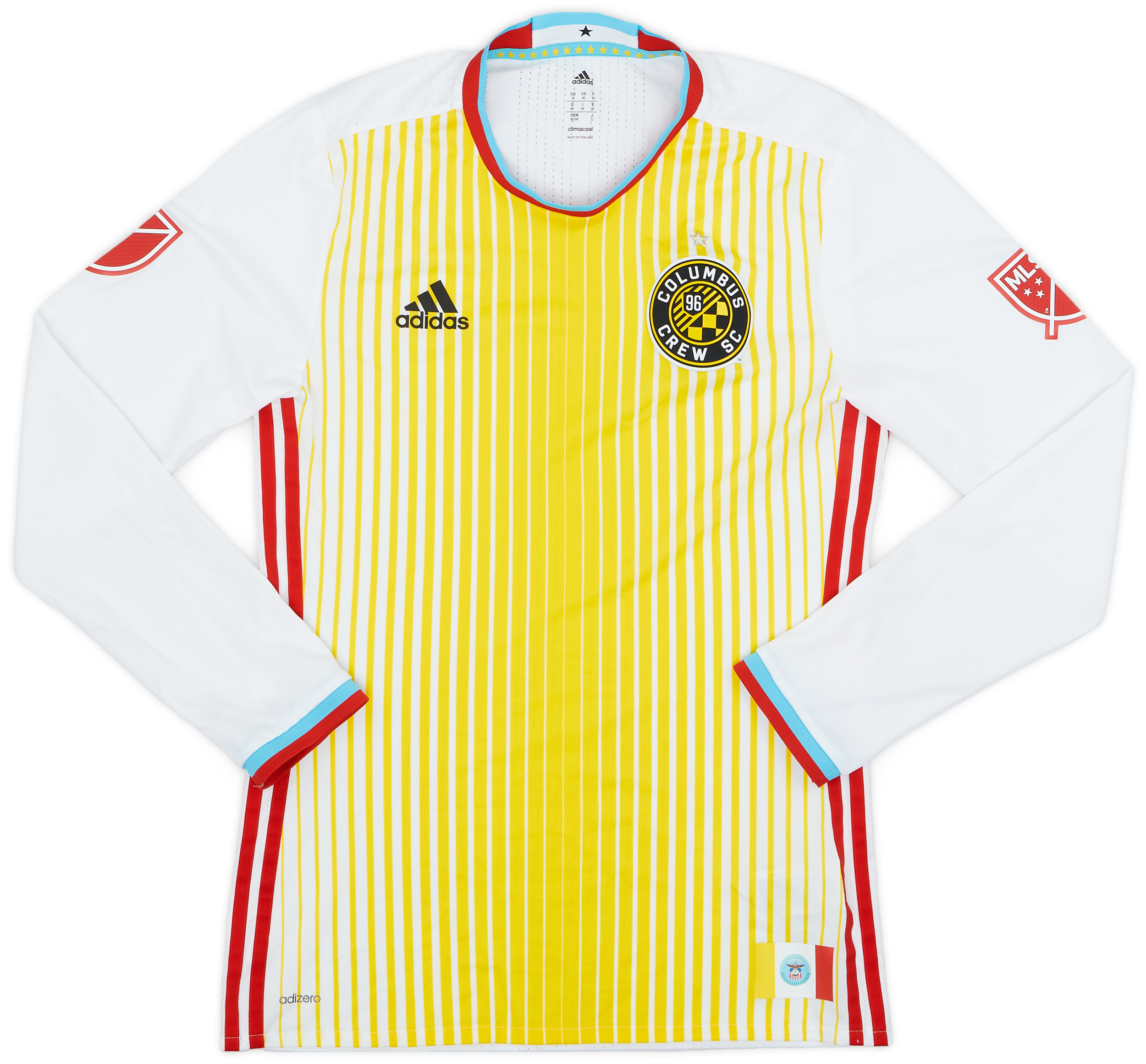 2016 Columbus Crew Authentic Away L/S Shirt - 9/10 - (M)