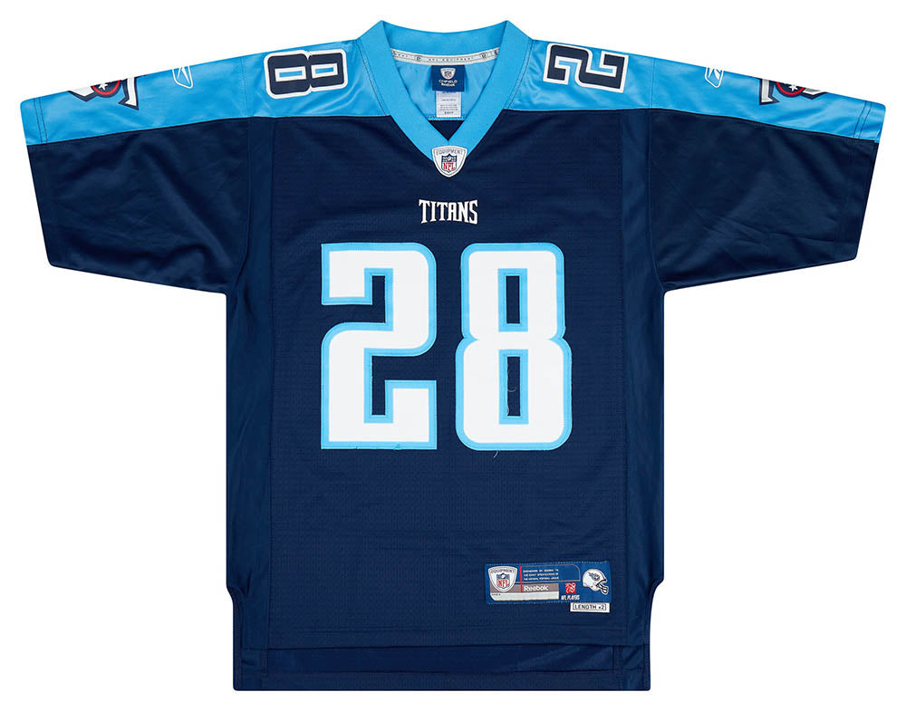 2008-11 Tennessee Titans Johnson #28 Reebok Premier Jersey (Home) S