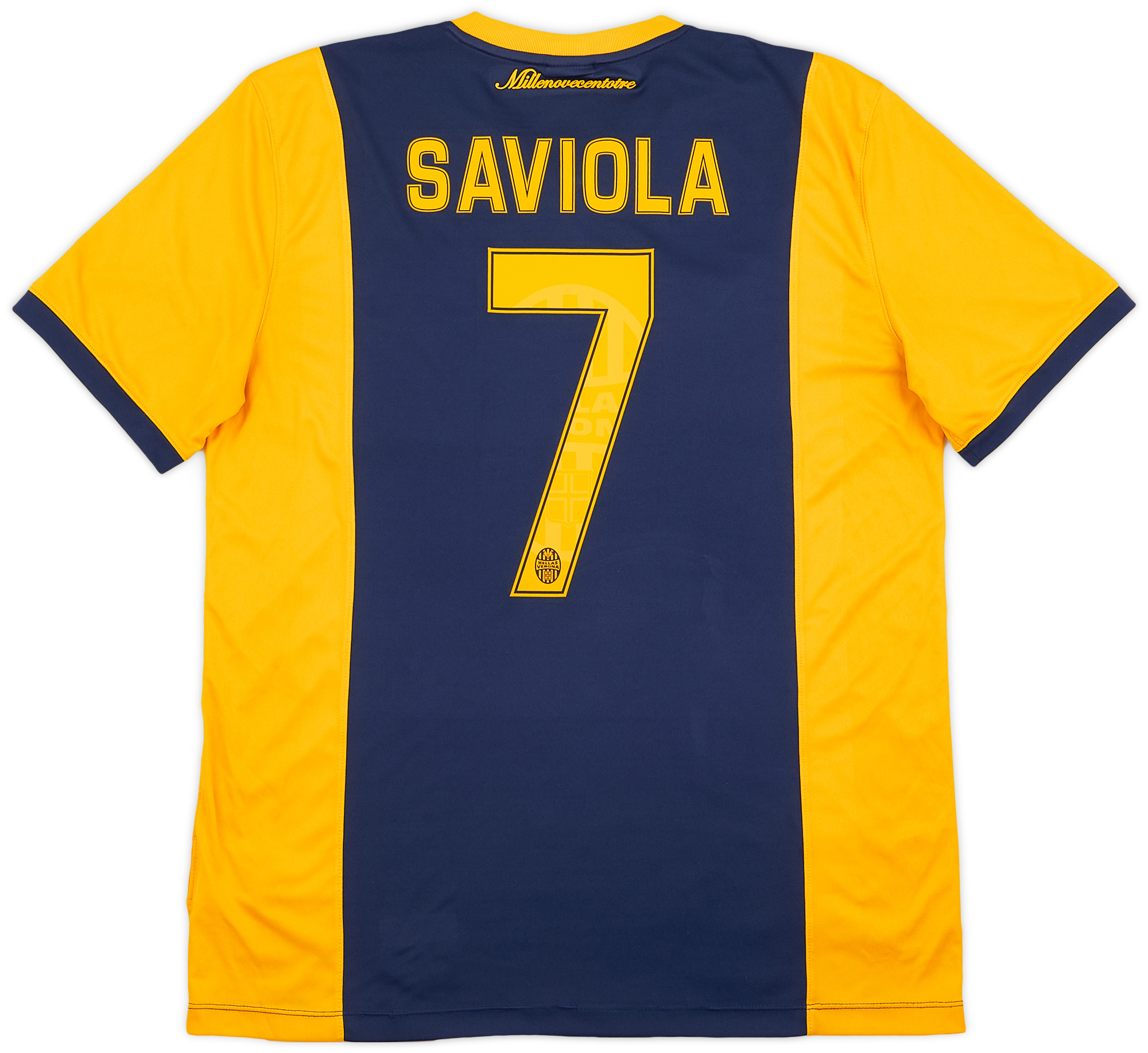 2014-15 Hellas Verona Home Shirt Saviola #7 - 9/10 - (L)