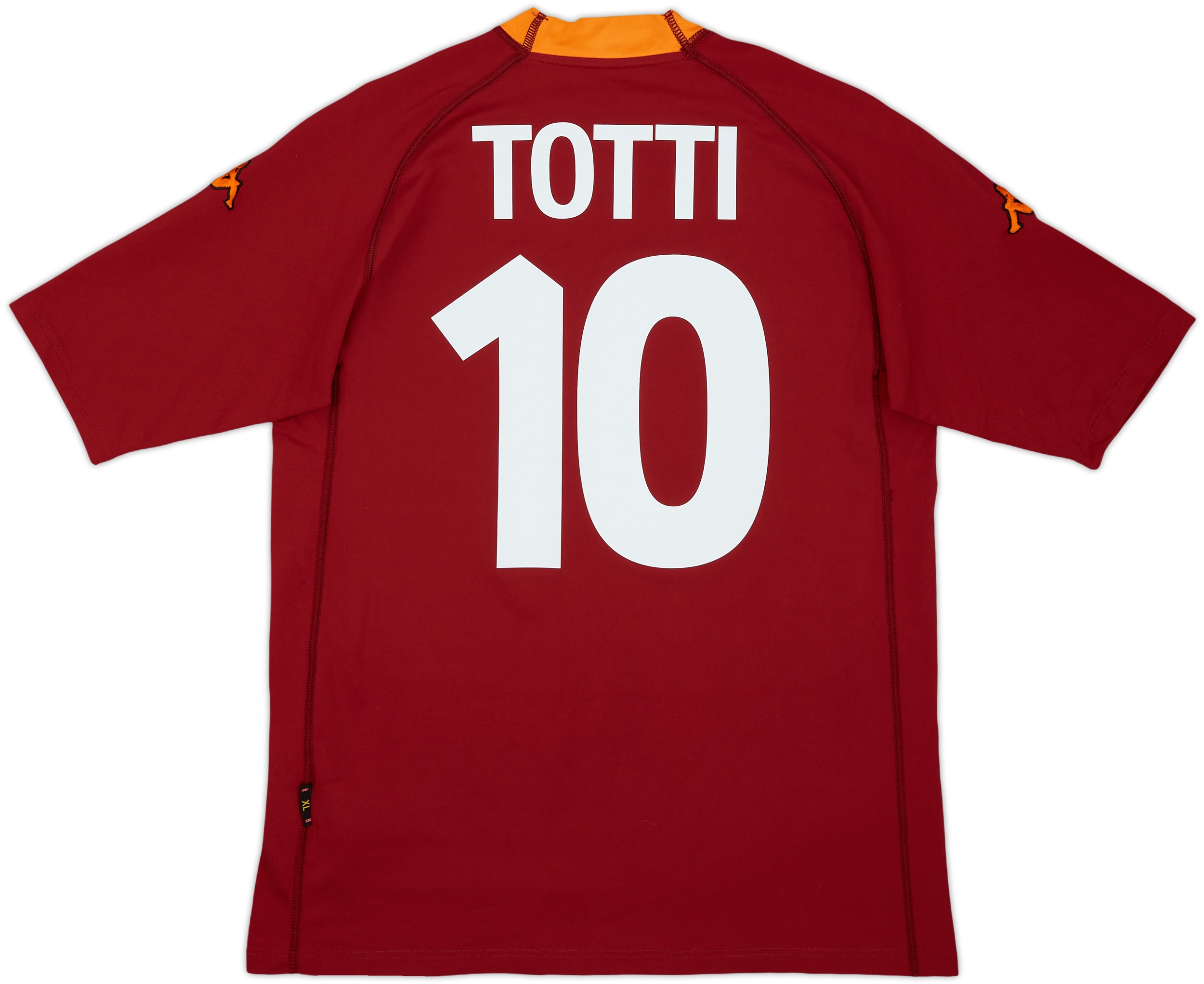 2000-01 Roma Home Shirt Totti #10 - 7/10 - (XL)