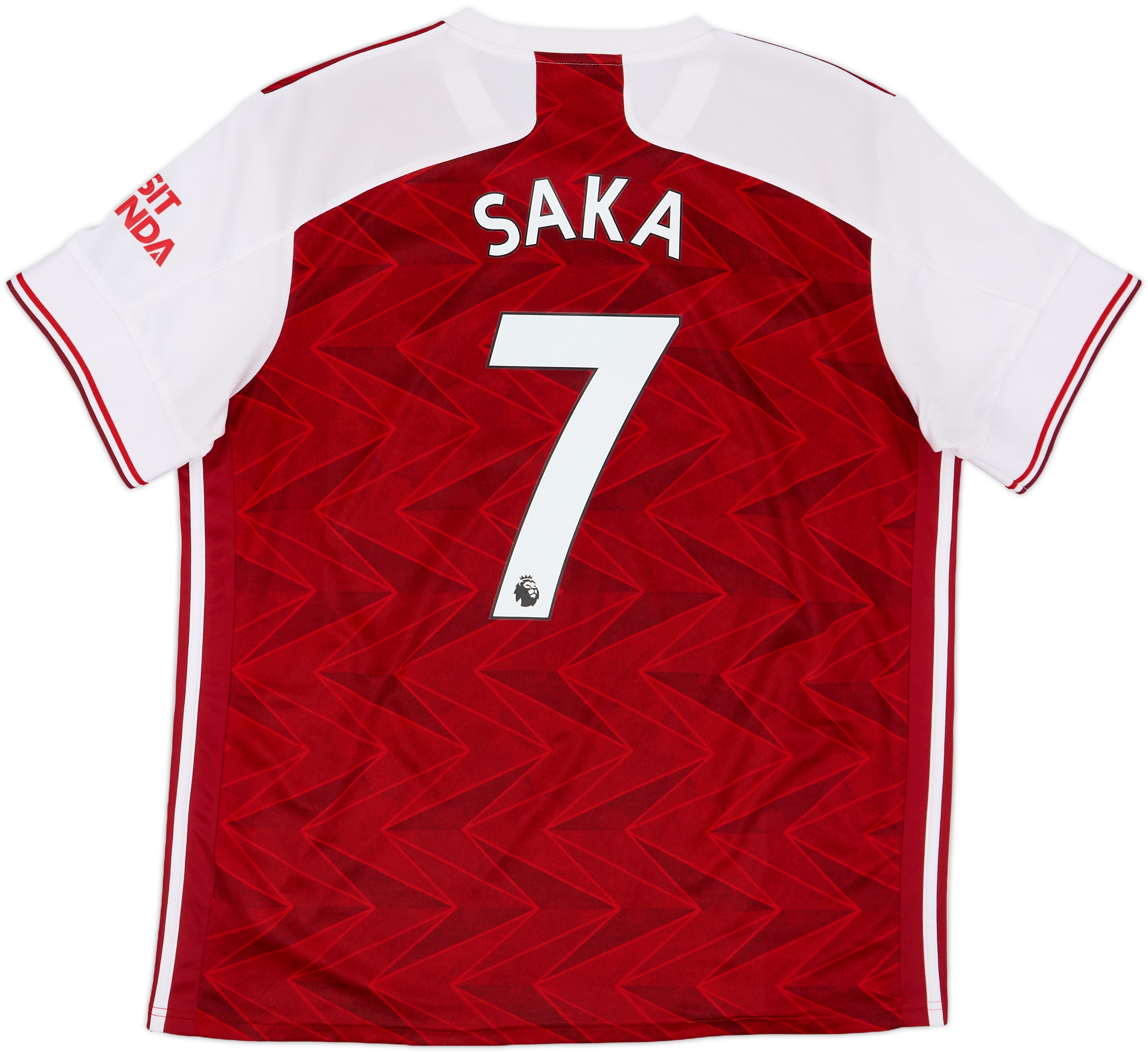 2020-21 Arsenal Home Shirt Saka #7 - 7/10 - (XL)