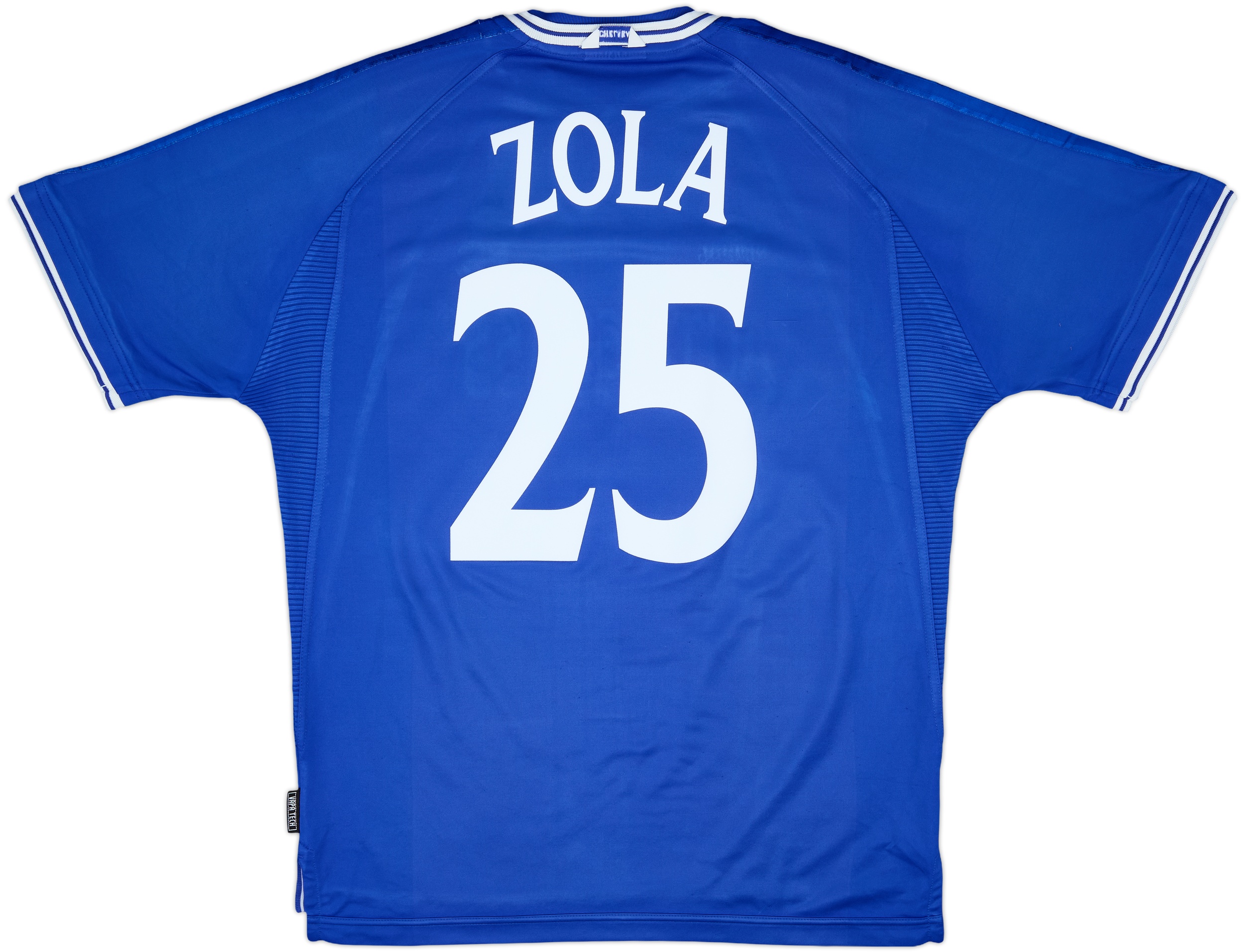 1999-01 Chelsea Home Shirt Zola #25 - 9/10 - (XL)