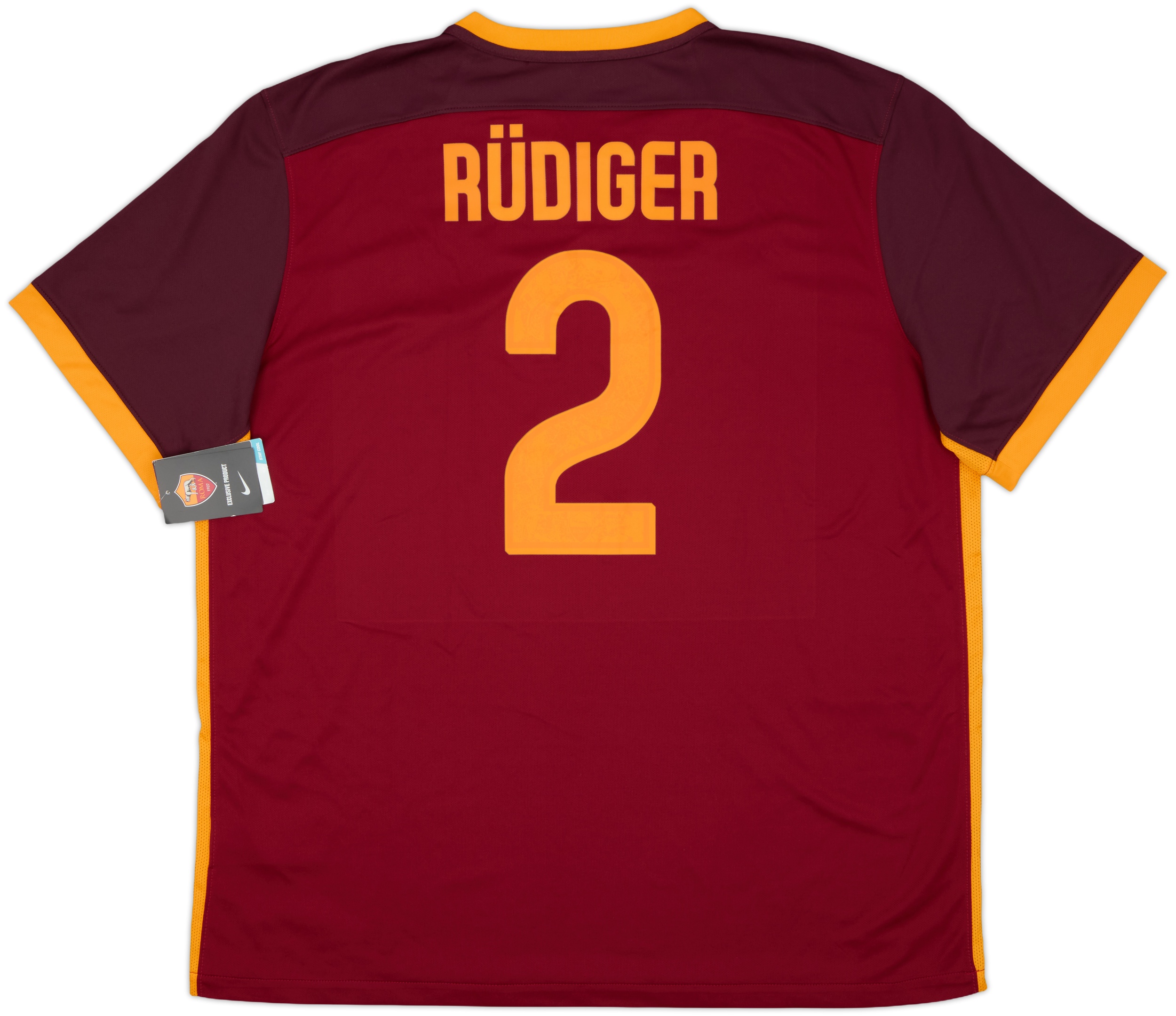 2015-16 Roma Home Shirt Rudiger #2 (XXL)