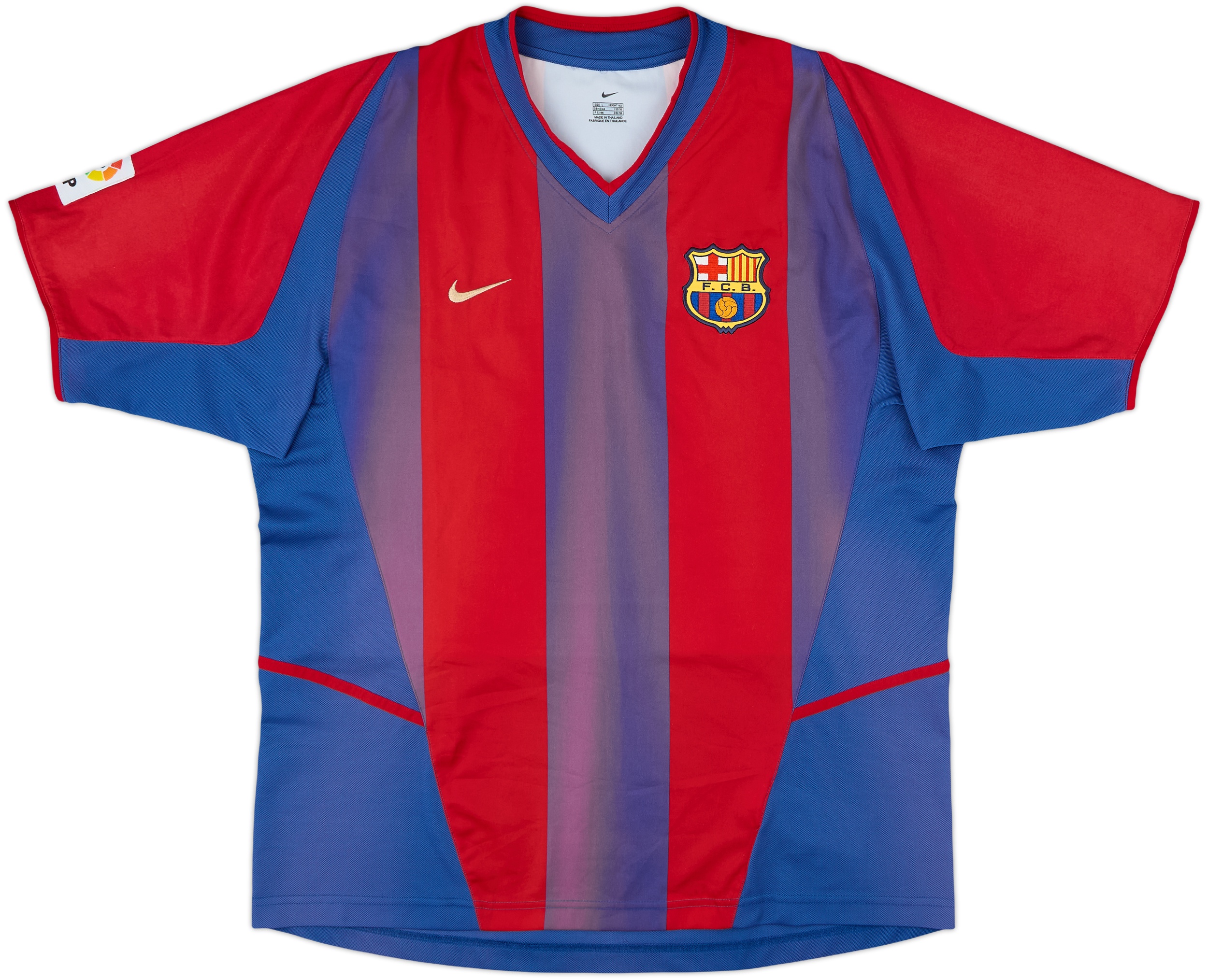 2002-03 Barcelona Home Shirt - 4/10 - (L)