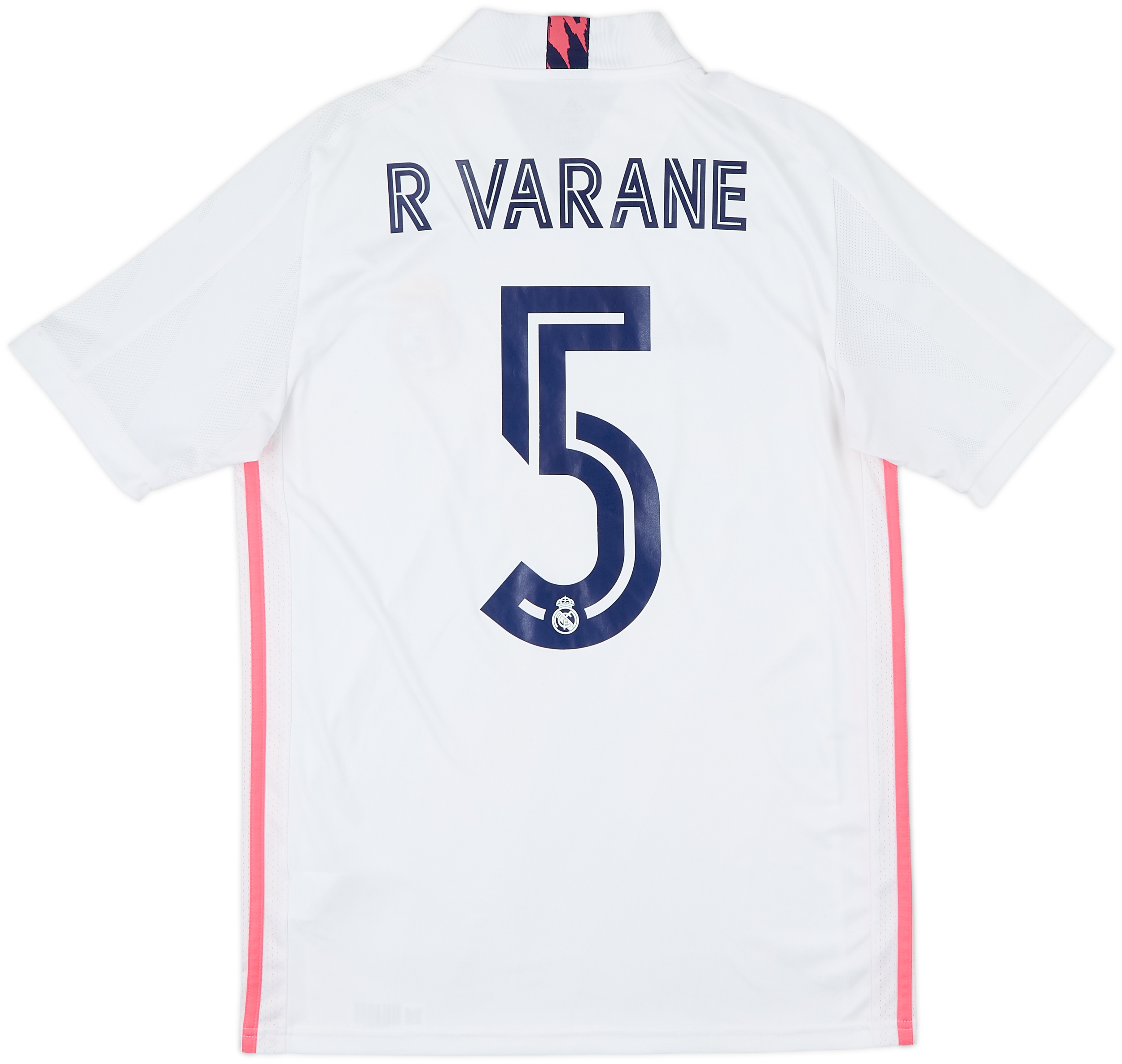2020-21 Real Madrid Home Shirt R Varane #5 - 7/10 - (S)
