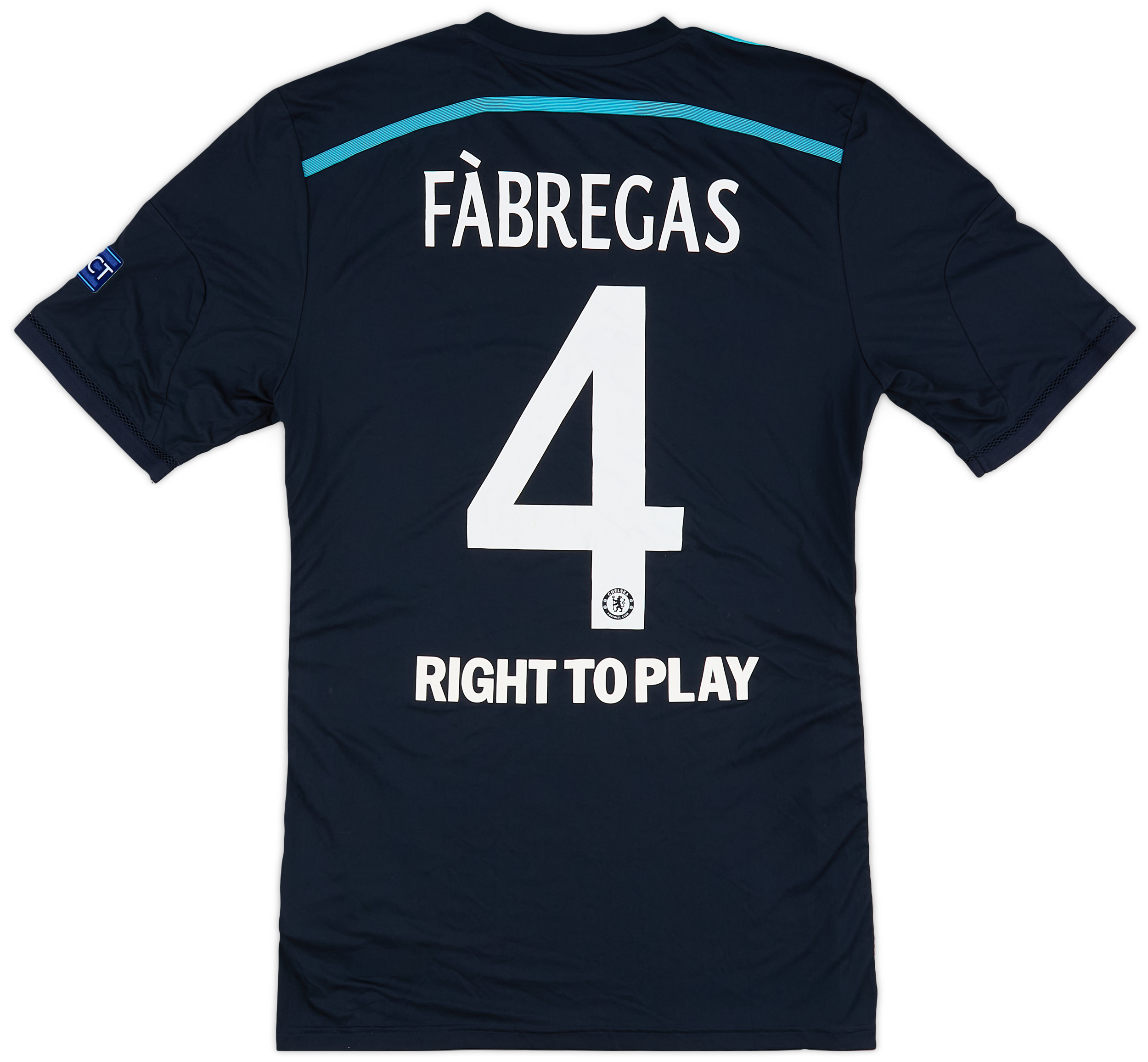 2014-15 Chelsea Player Issue Champions League Third Shirt Fabregas #4